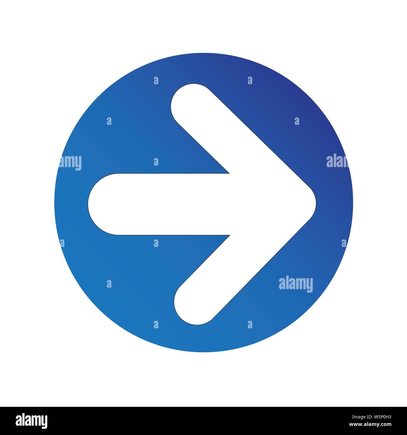 simple arrow sign icon Stock Vector Image & Art - Alamy