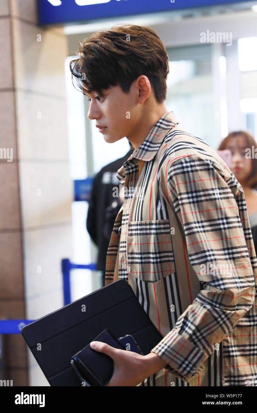 Hong Kong entertainer and rapper Lucas Wong of South Korean boy group ...