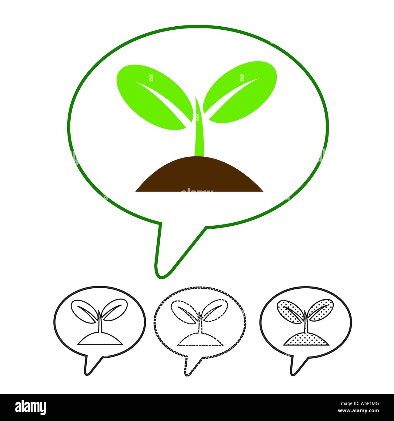 Plant tree icon vector Stock Vector Image & Art - Alamy