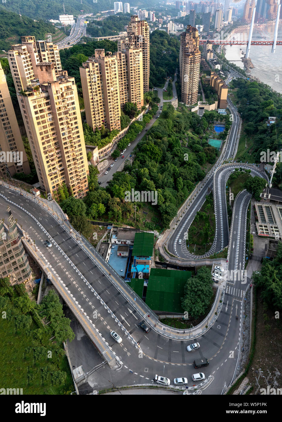 Spiral highway hi-res stock photography and images - Alamy