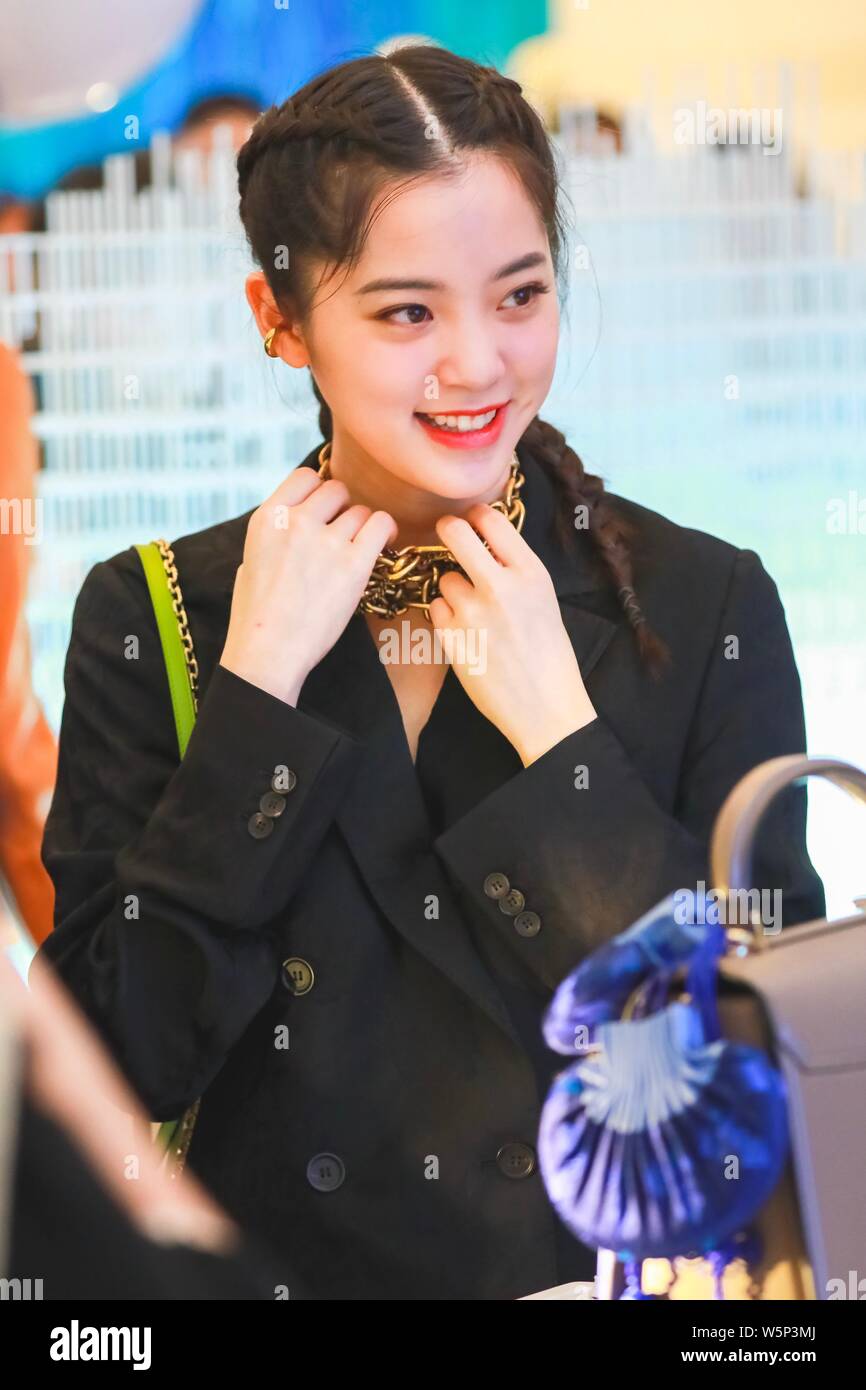 Taiwanese musician and actress Nana Ou-Yang or Ouyang Nana attends a promotional event for ...