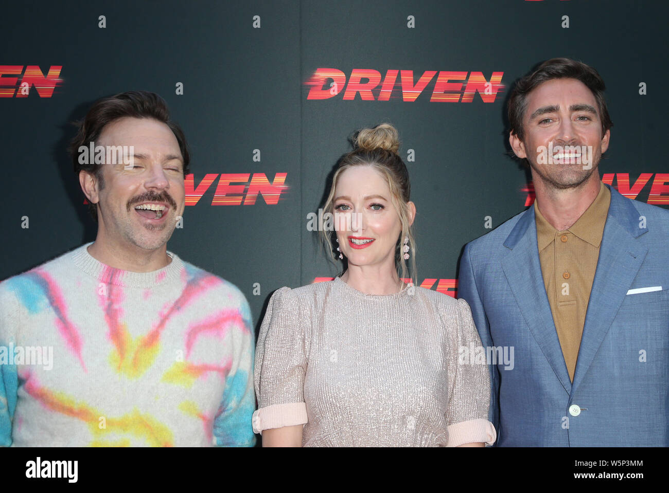 Hollywood, Ca. 29th July, 2019. Jason Sudeikis, Judy Greer, Lee Pace ...