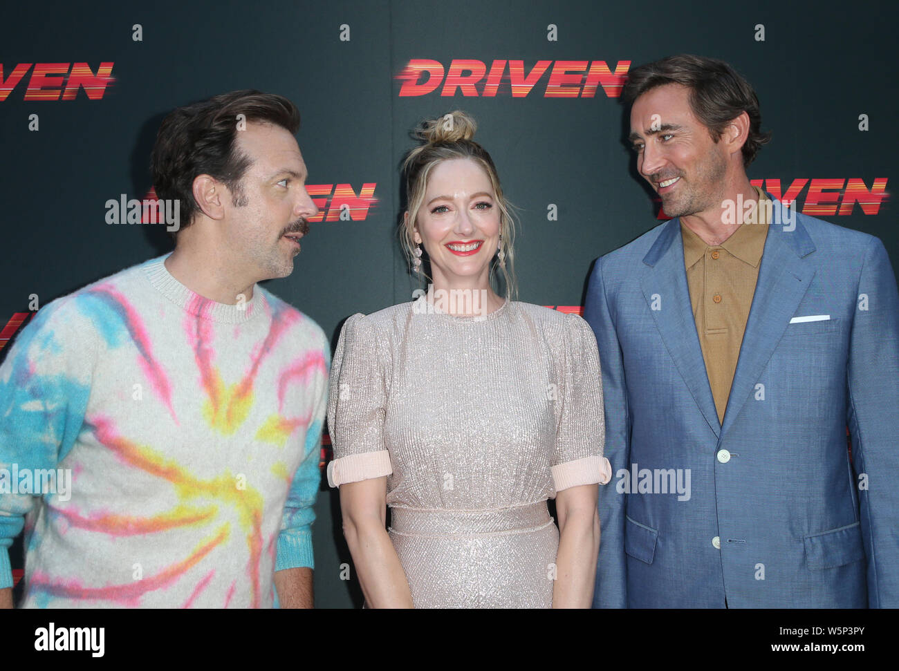 Hollywood, Ca. 29th July, 2019. Jason Sudeikis, Judy Greer, Lee Pace ...