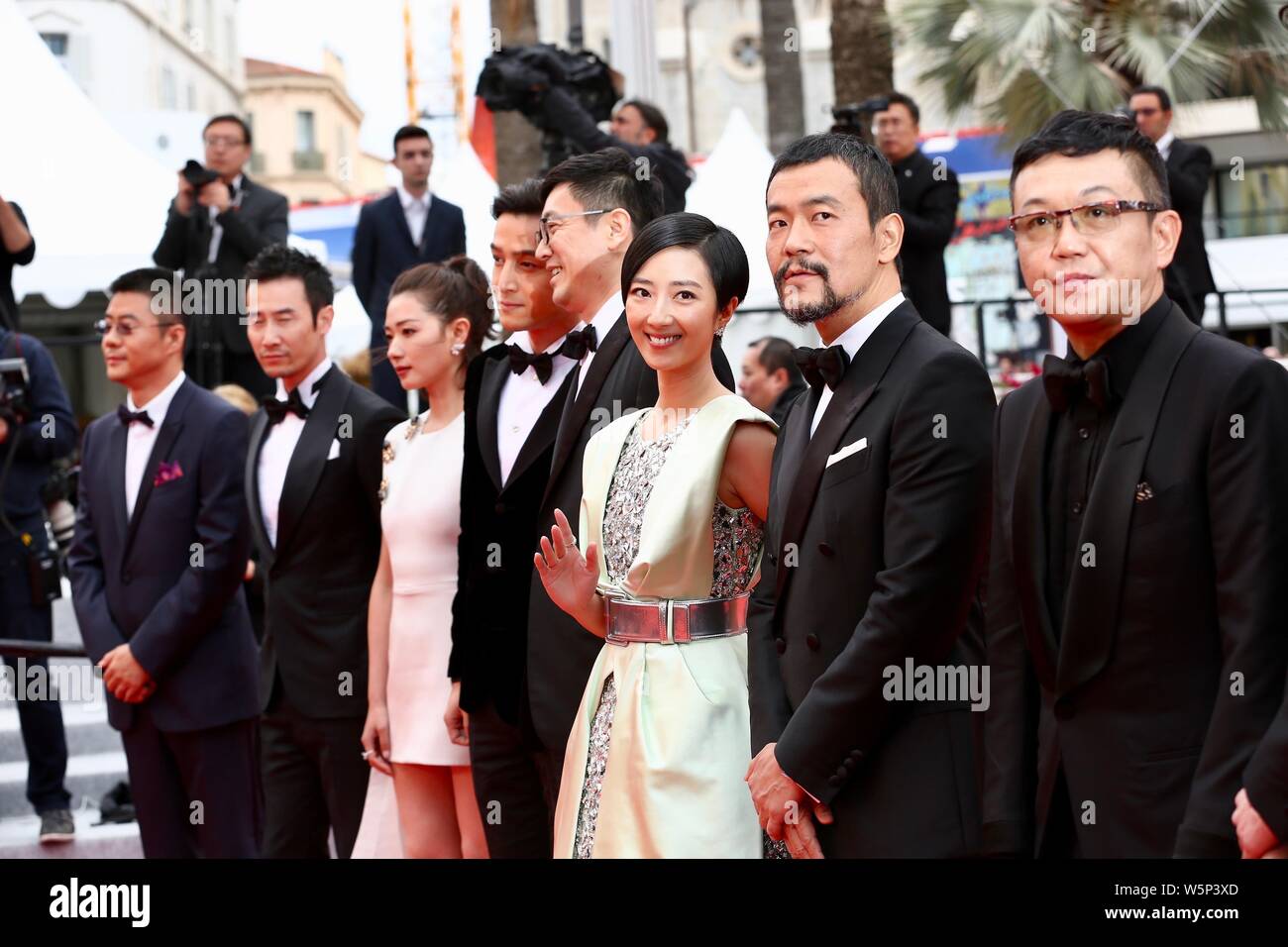 (From second right) Chinese actor Liao Fan, Taiwanese actress Kwai Lun ...