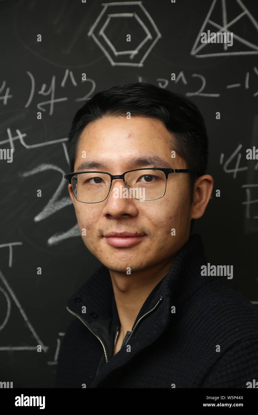 --FILE--Yin Qi, co-founder and CEO of Megvii Face++, is interviewed in ...