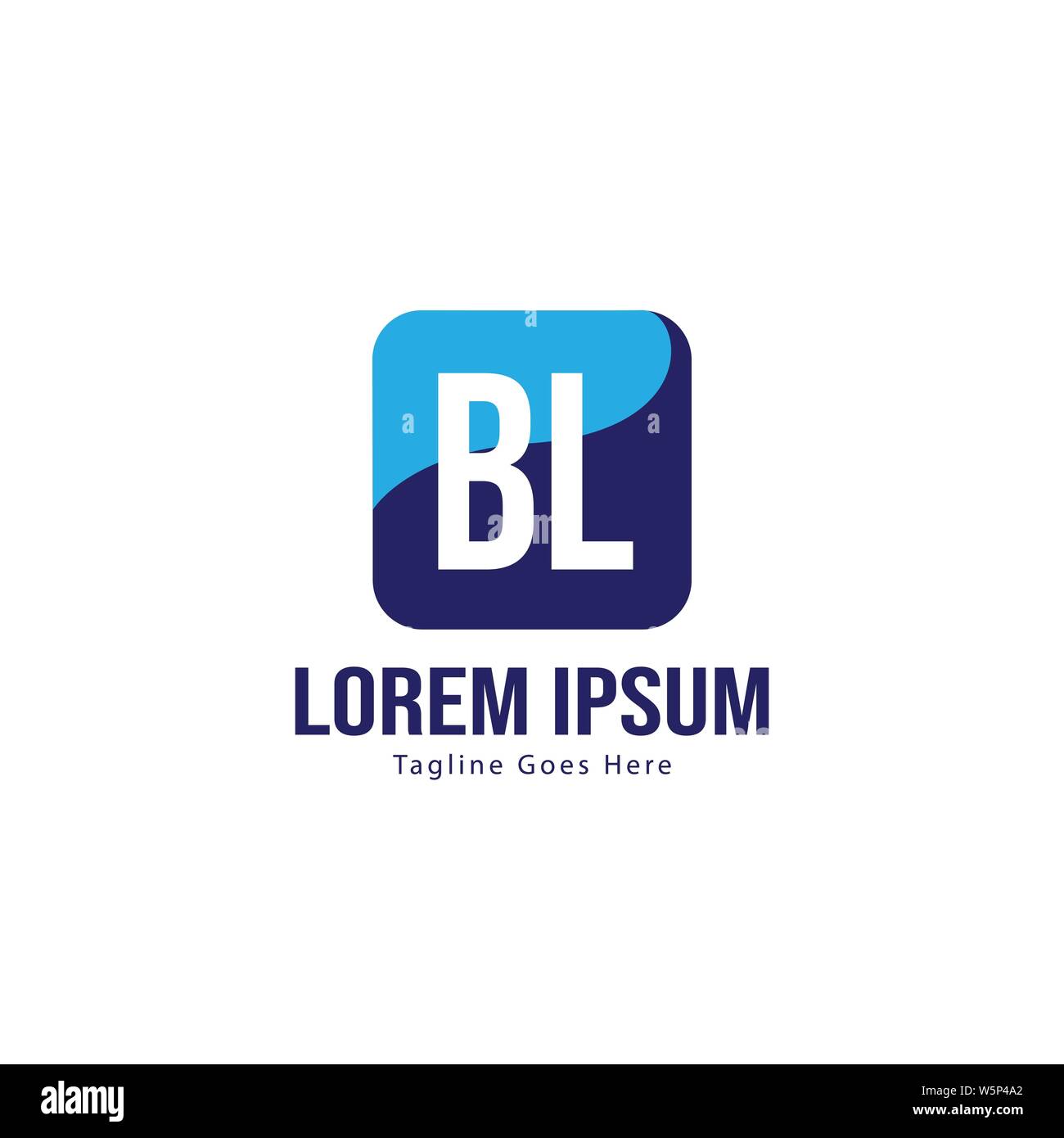 BL Letter Logo Design. Creative Modern BL Letters Icon Illustration ...