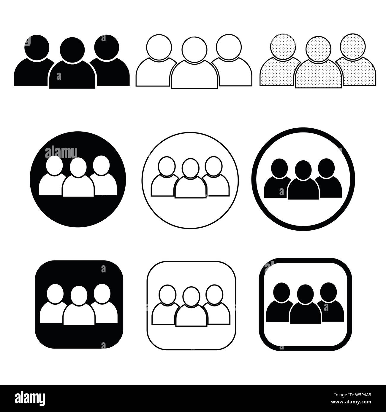 Set sign of People icon Stock Vector Image & Art - Alamy
