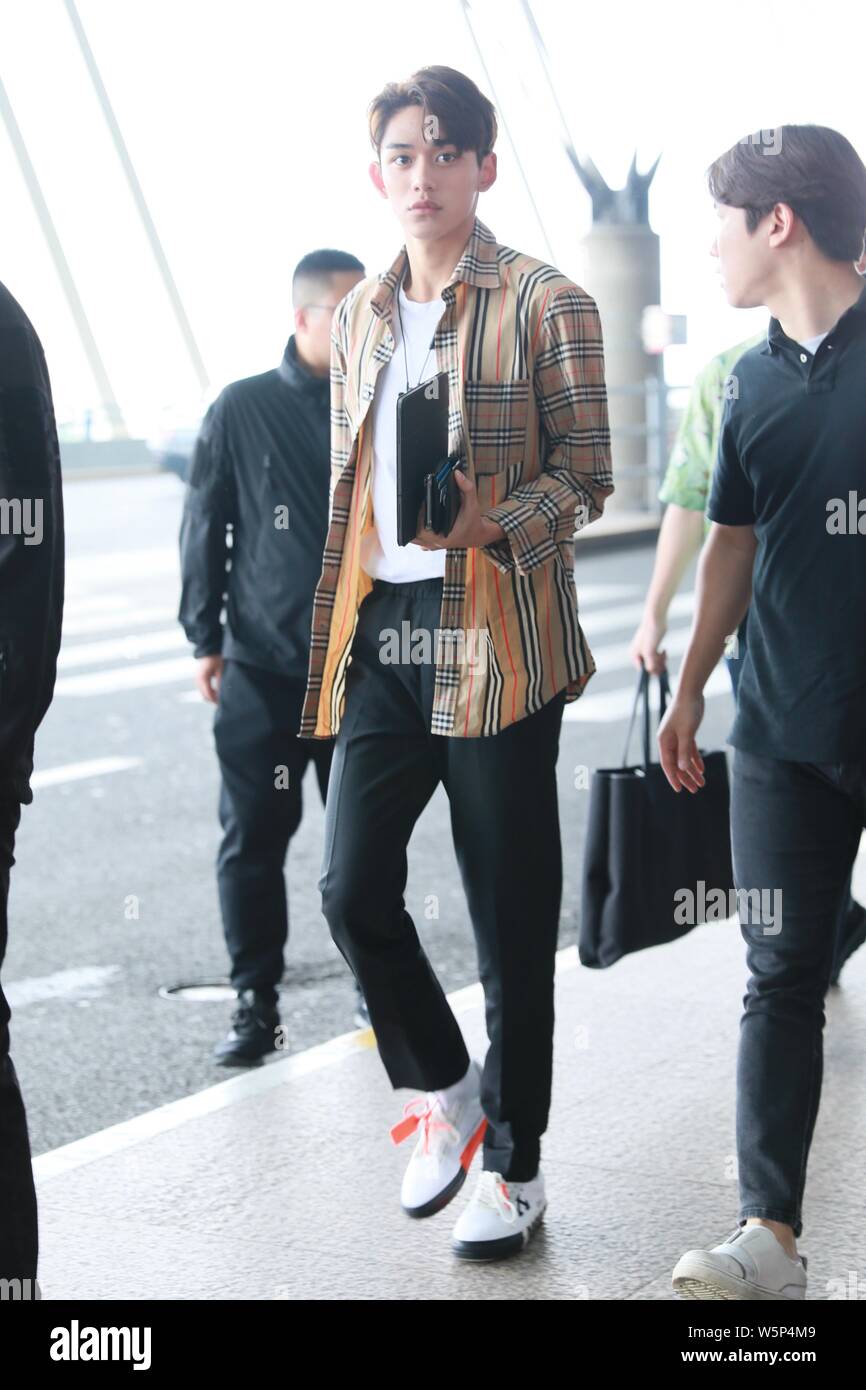 Hong Kong entertainer and rapper Lucas Wong of South Korean boy group ...