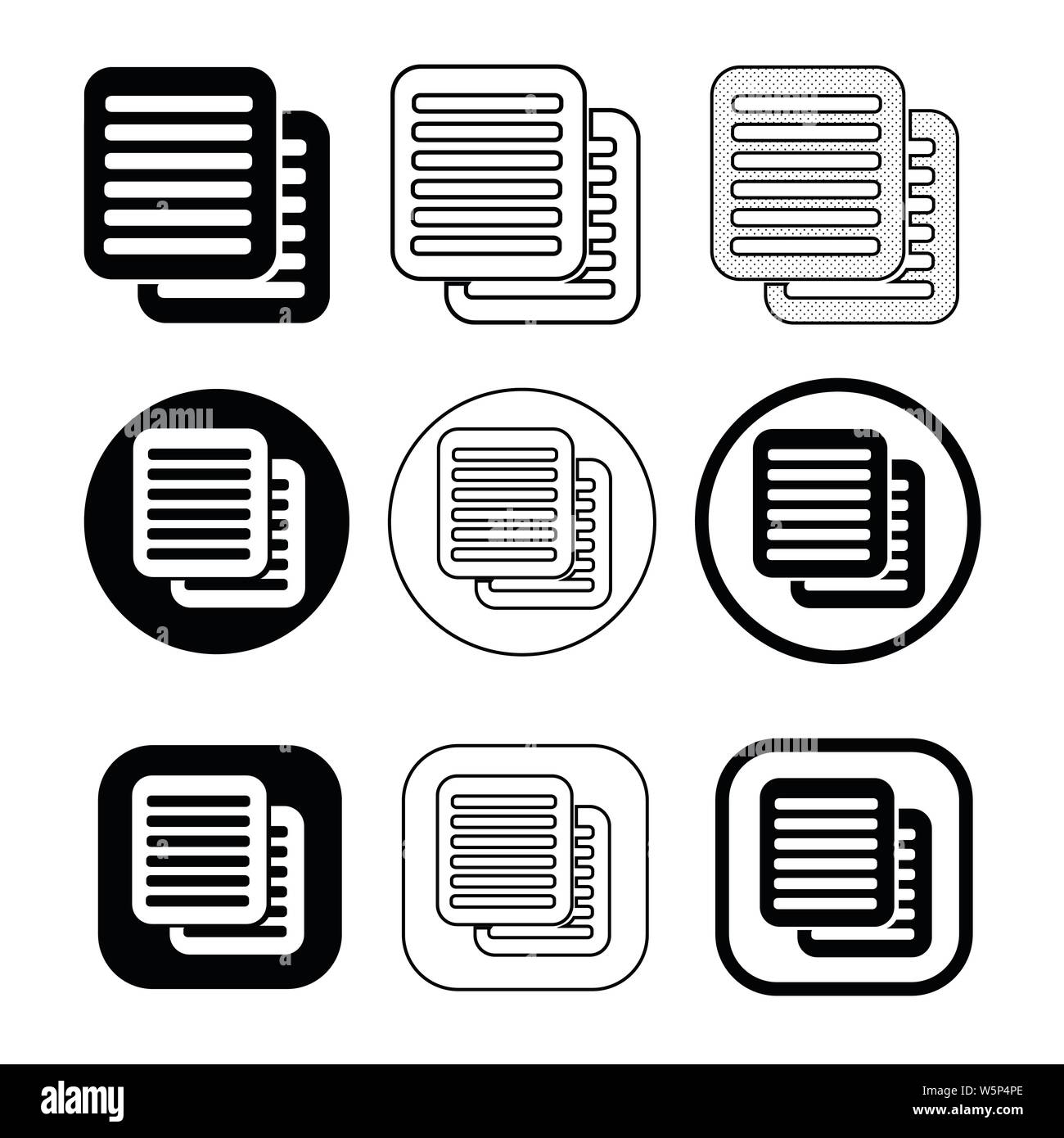 Pdf letter Stock Vector Images - Alamy