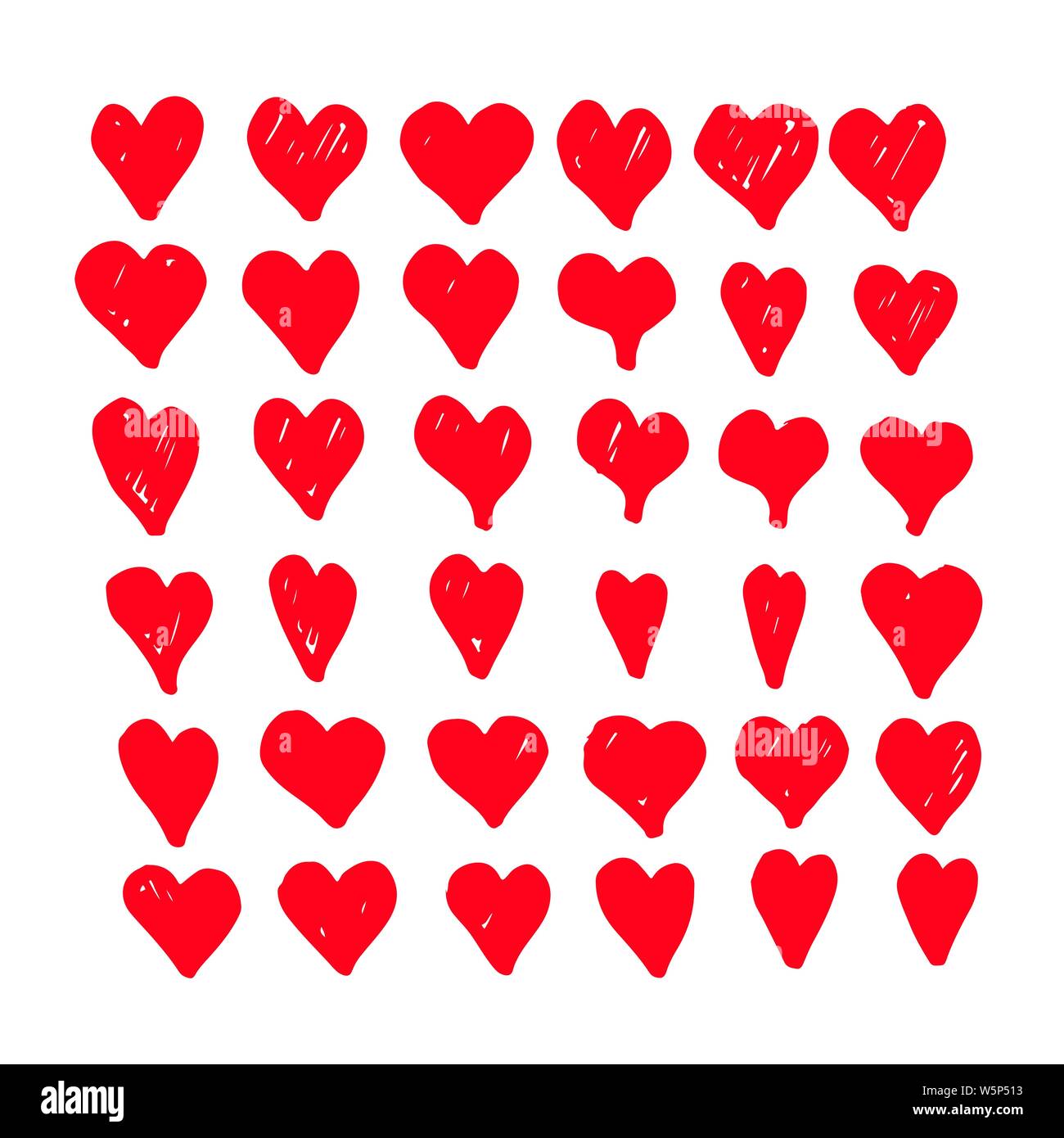 hand draw hearts icon design Stock Vector Image & Art - Alamy