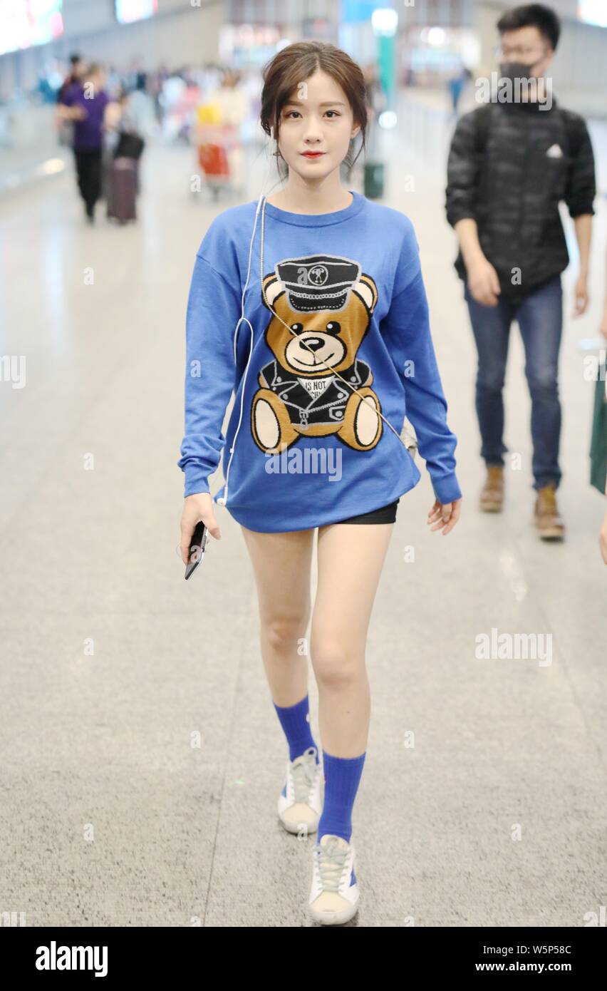 Chinese singer and actress Estelle Chen or Chen Yihan arrives at the ...