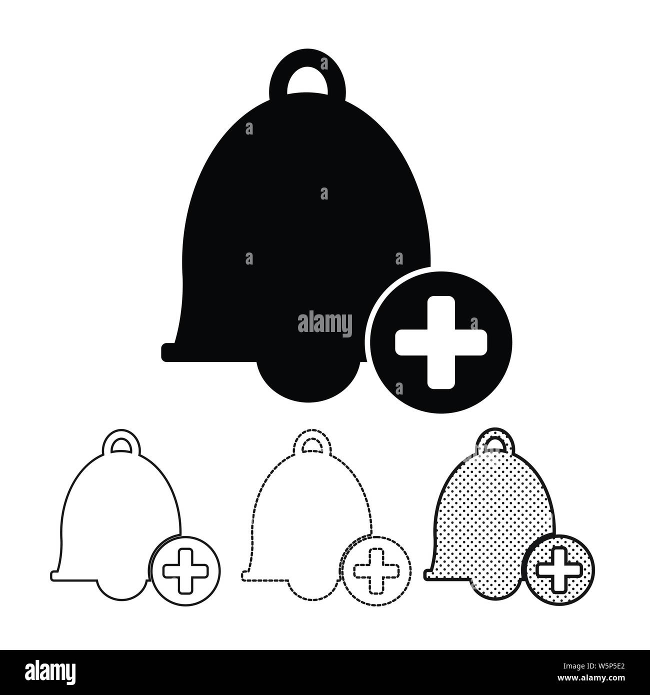 bell icon vector Stock Vector Image & Art - Alamy