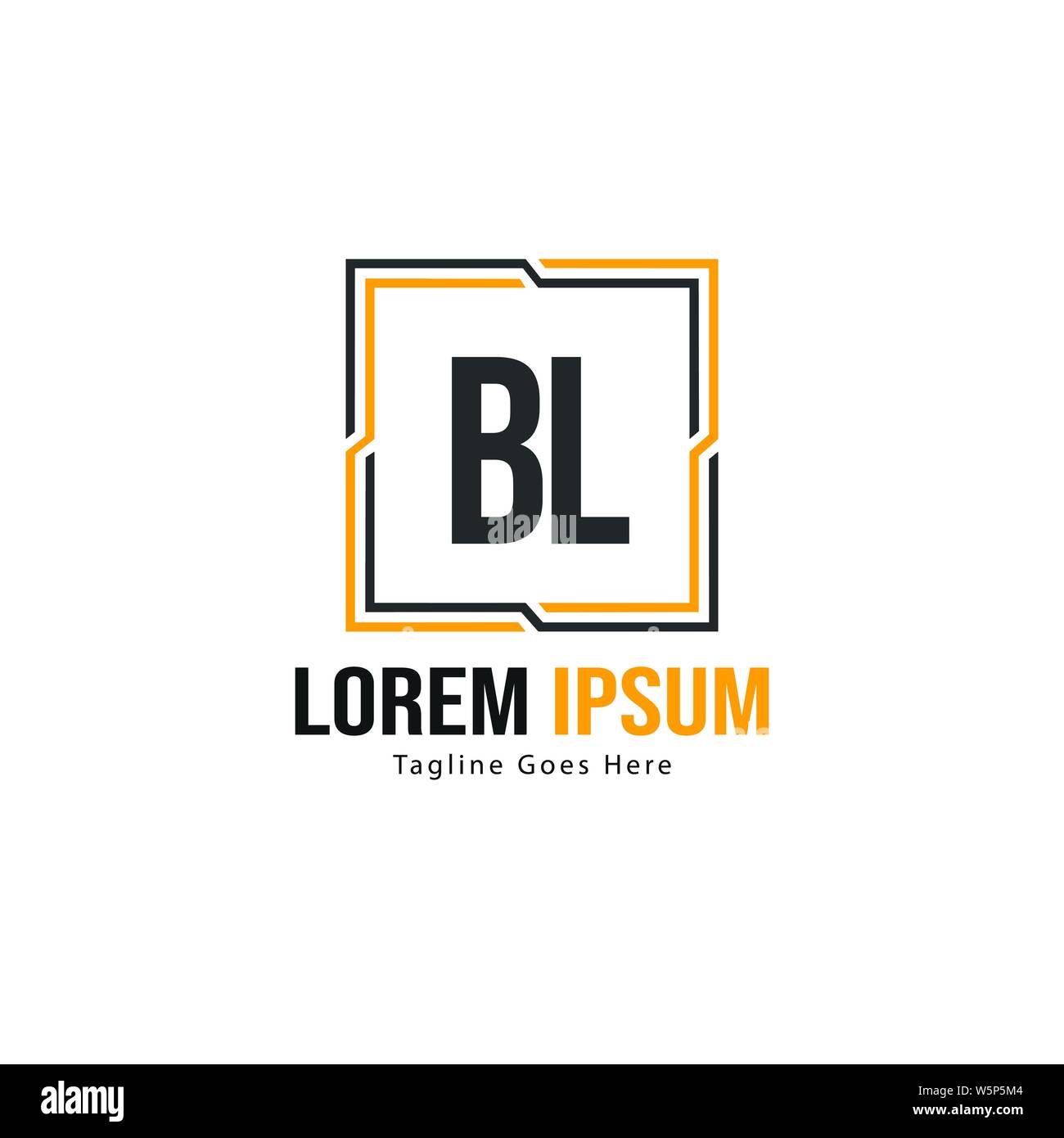 BL Letter Logo Design. Creative Modern BL Letters Icon Illustration ...