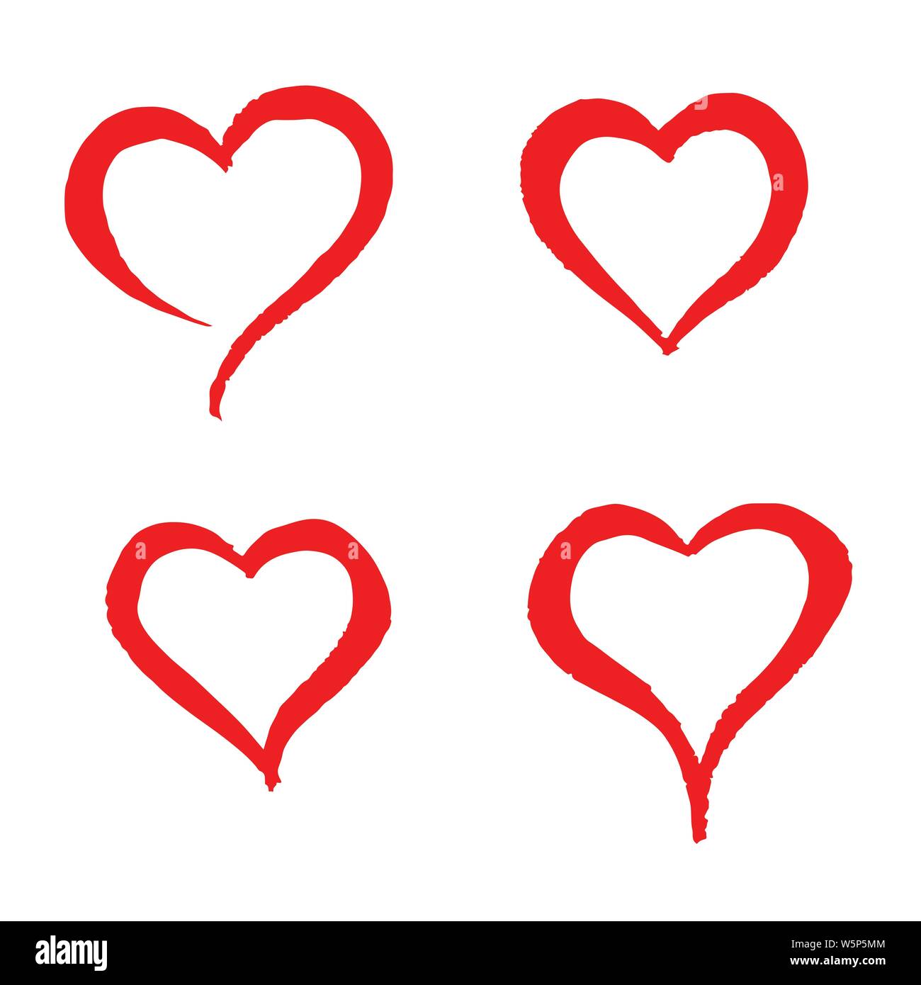 Hand drawn heart icon sign Stock Vector Image & Art - Alamy