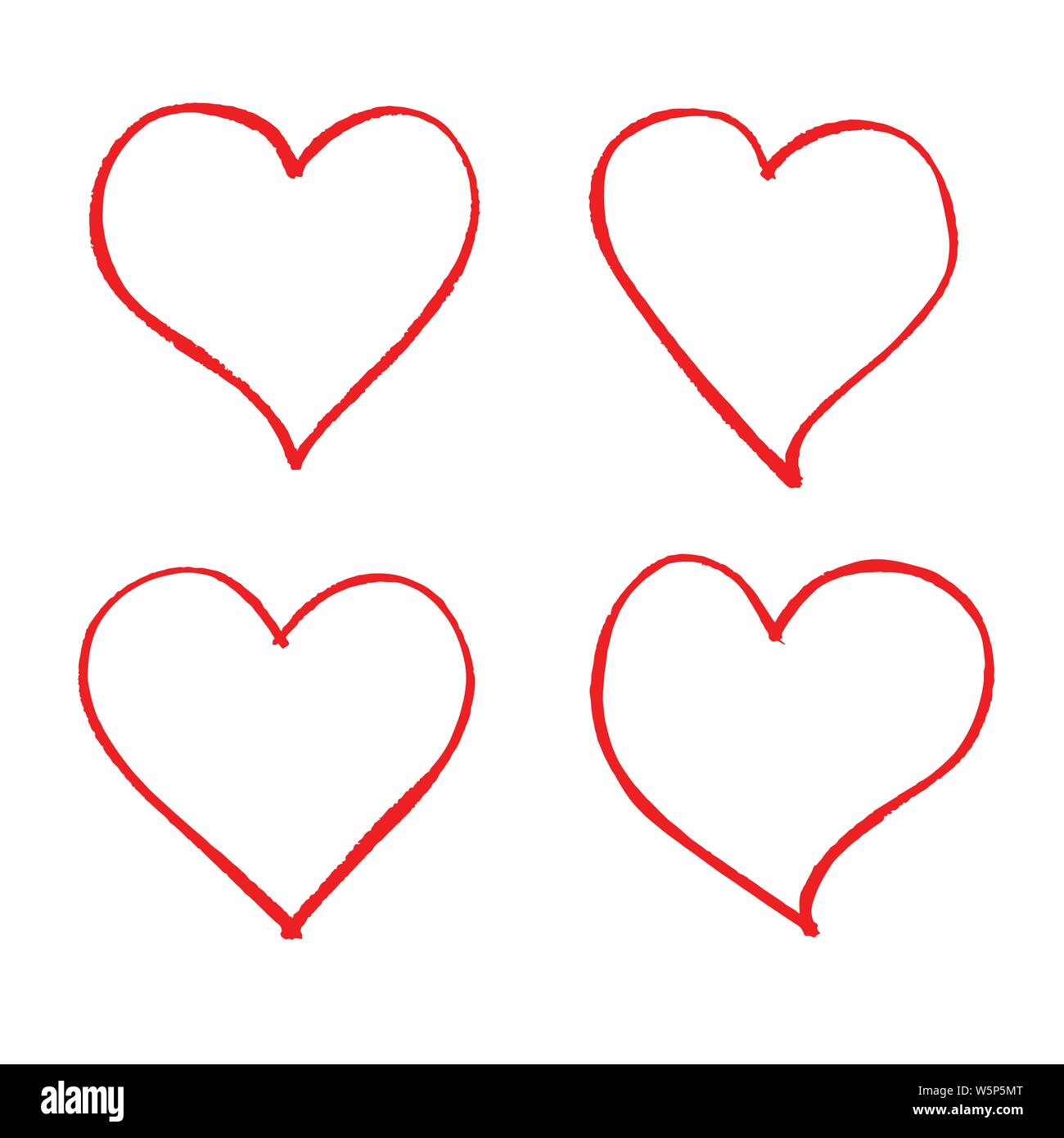Hand drawn heart icon Stock Vector Image & Art - Alamy