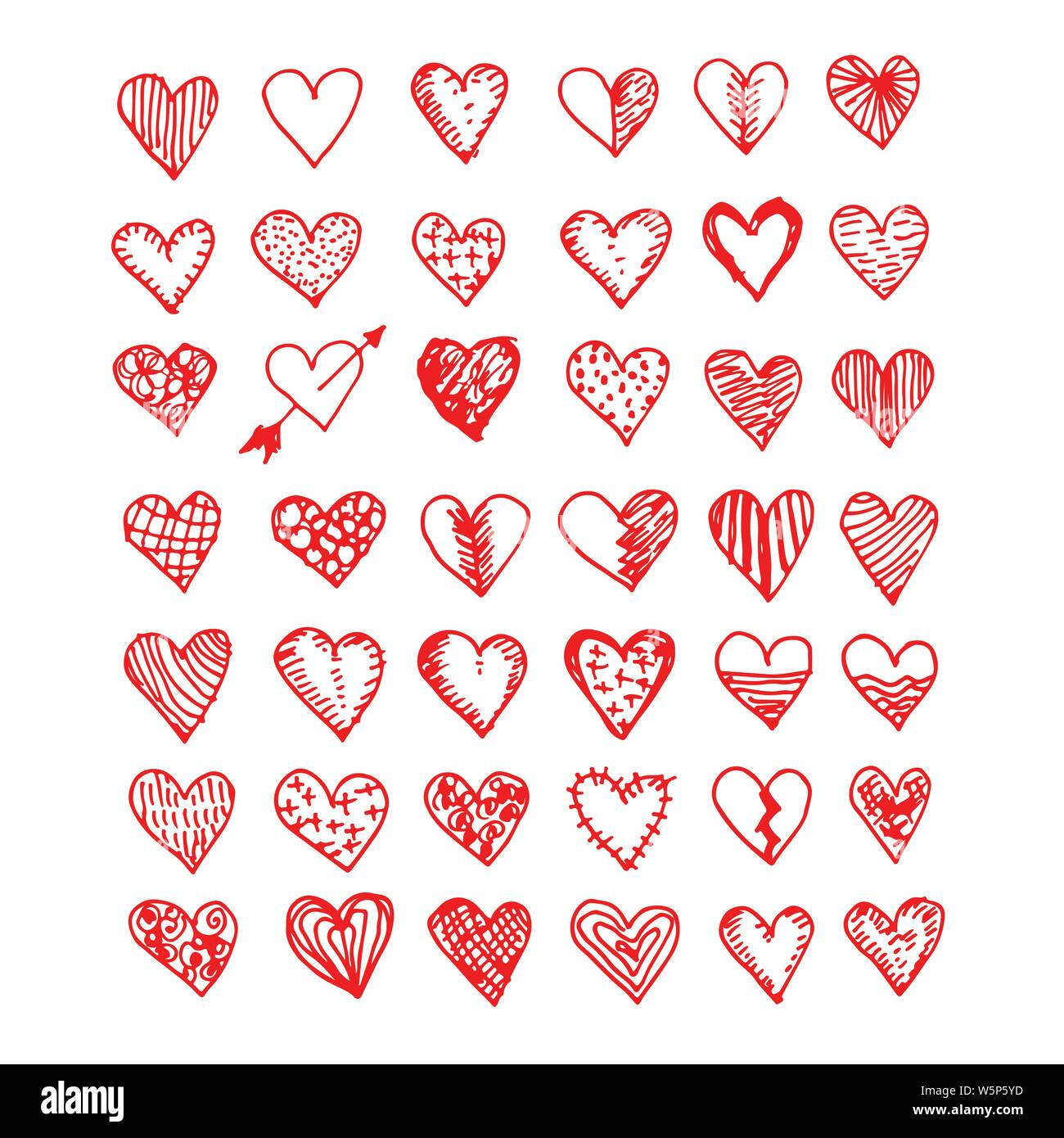 Hand drawn heart icon Stock Vector Image & Art - Alamy