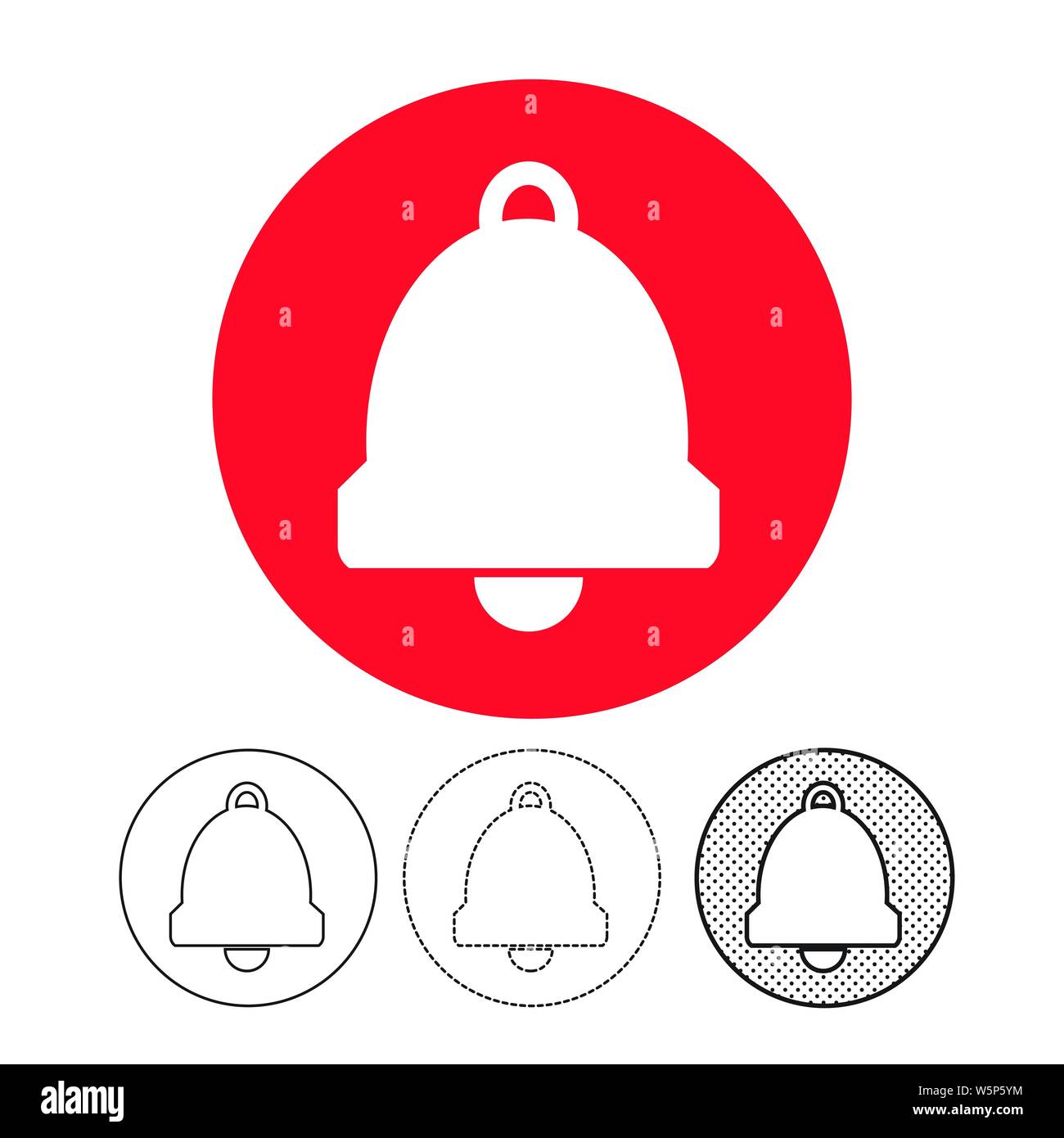 bell icon vector Stock Vector Image & Art - Alamy