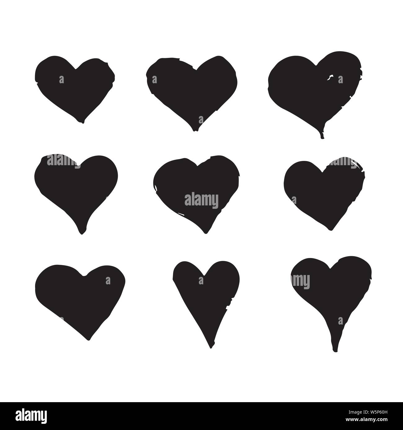 Heart hand draw icon design Stock Vector Image & Art - Alamy