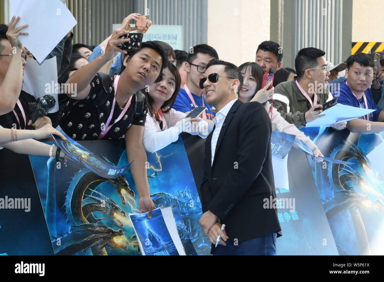 American film director and producer Michael Dougherty poses for photos ...
