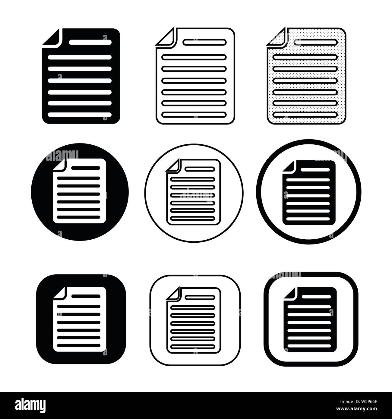 Pdf letter Stock Vector Images - Alamy