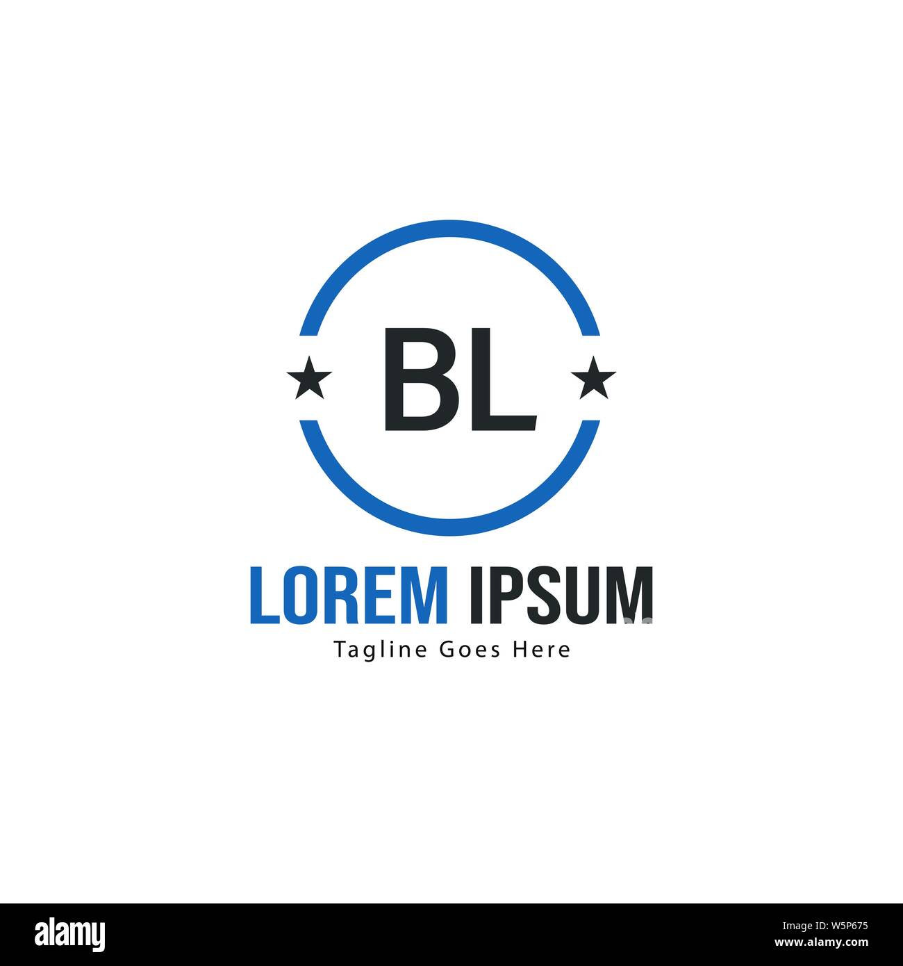 BL Letter Logo Design. Creative Modern BL Letters Icon Illustration ...