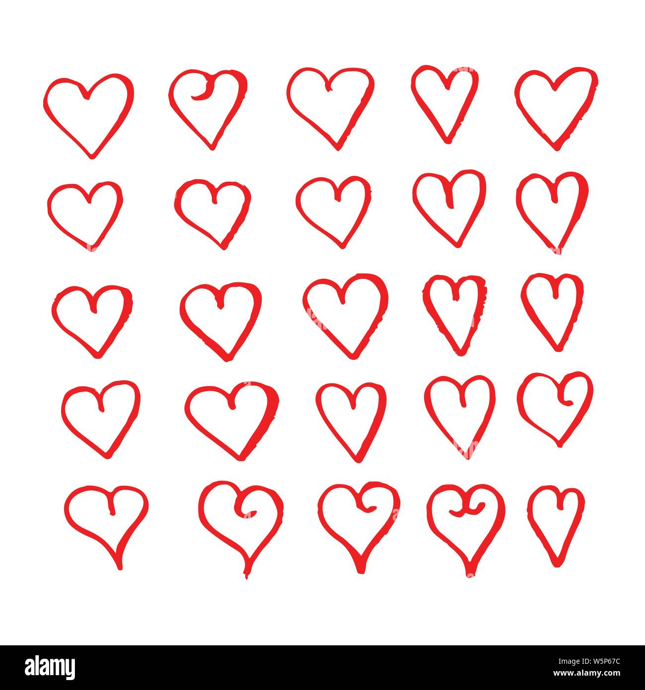 Hand drawn heart icon sign Stock Vector Image & Art - Alamy