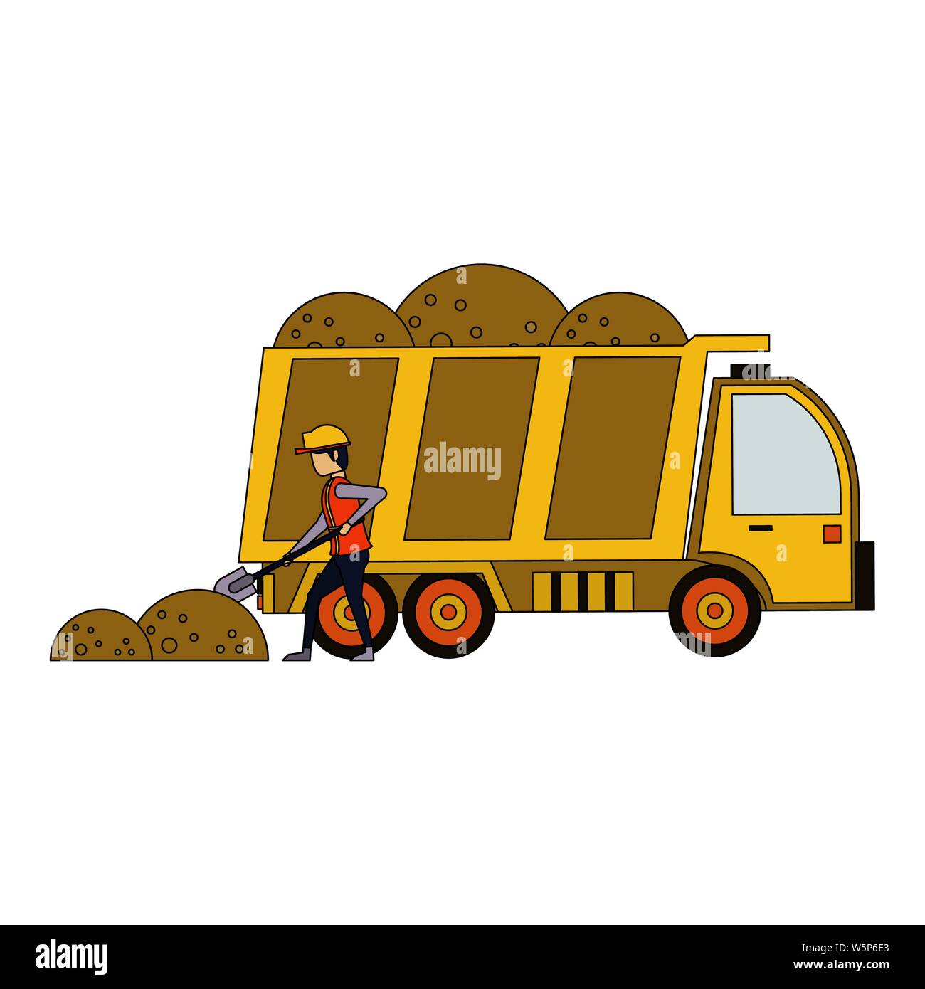construction architectural engineering work cartoon Stock Vector Image ...