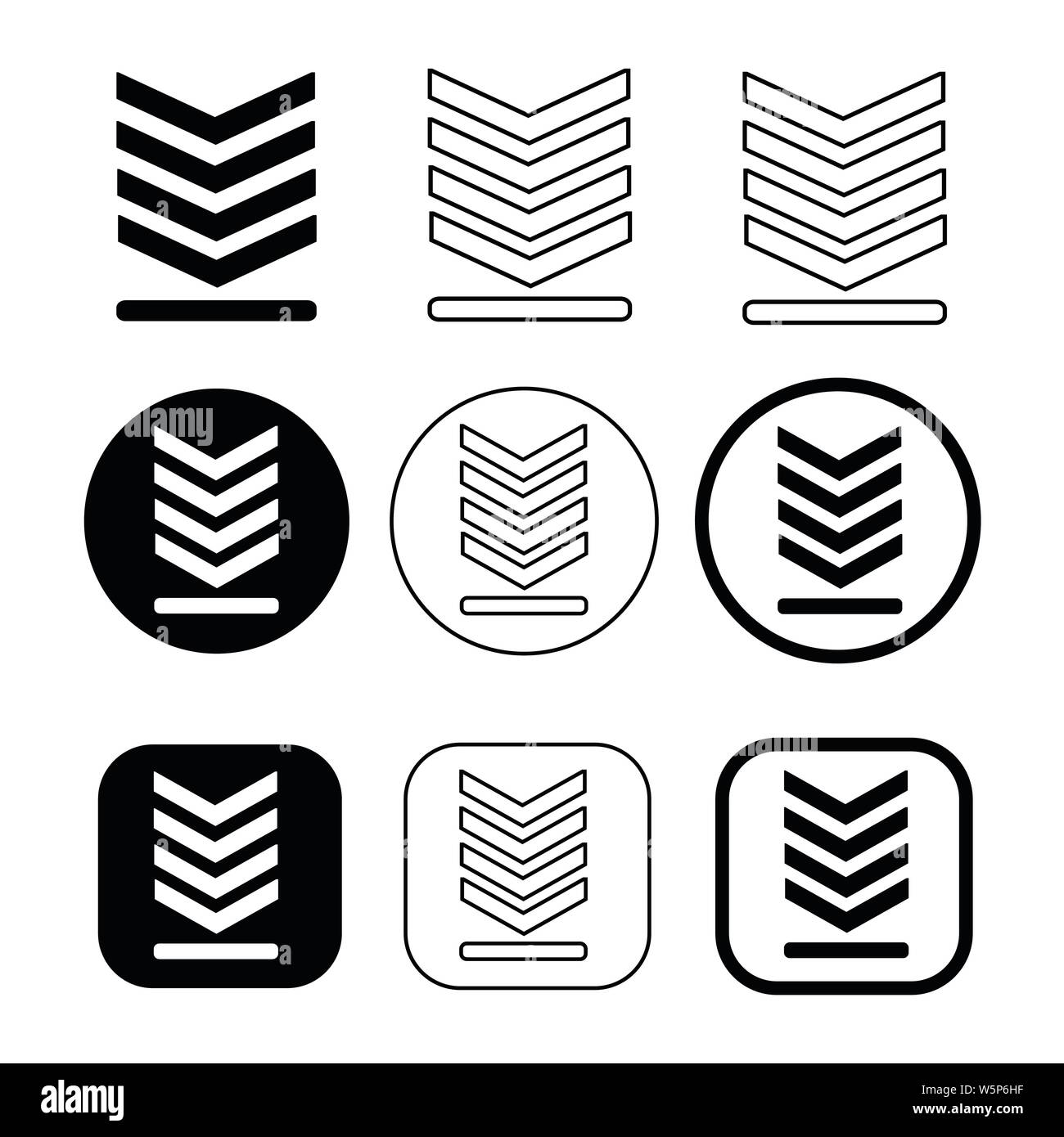 set of simple sign download icon Stock Vector Image & Art - Alamy