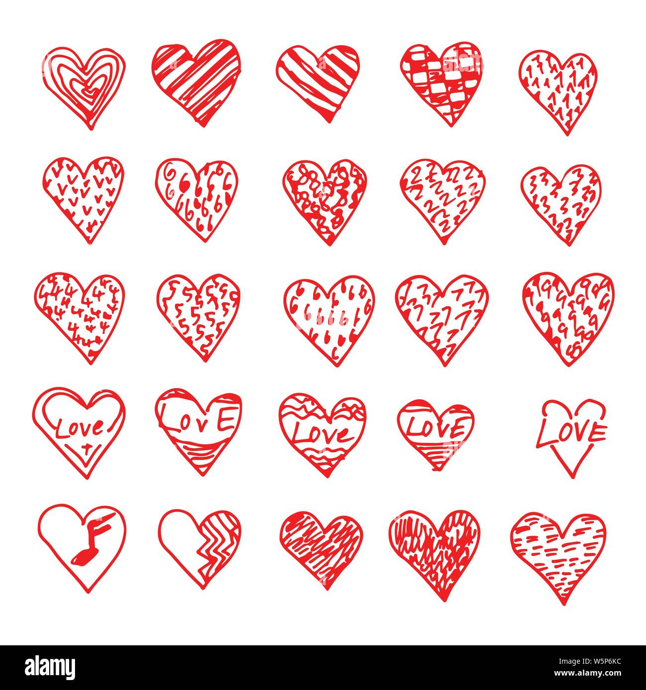 Hand drawn heart icon sign Stock Vector Image & Art - Alamy