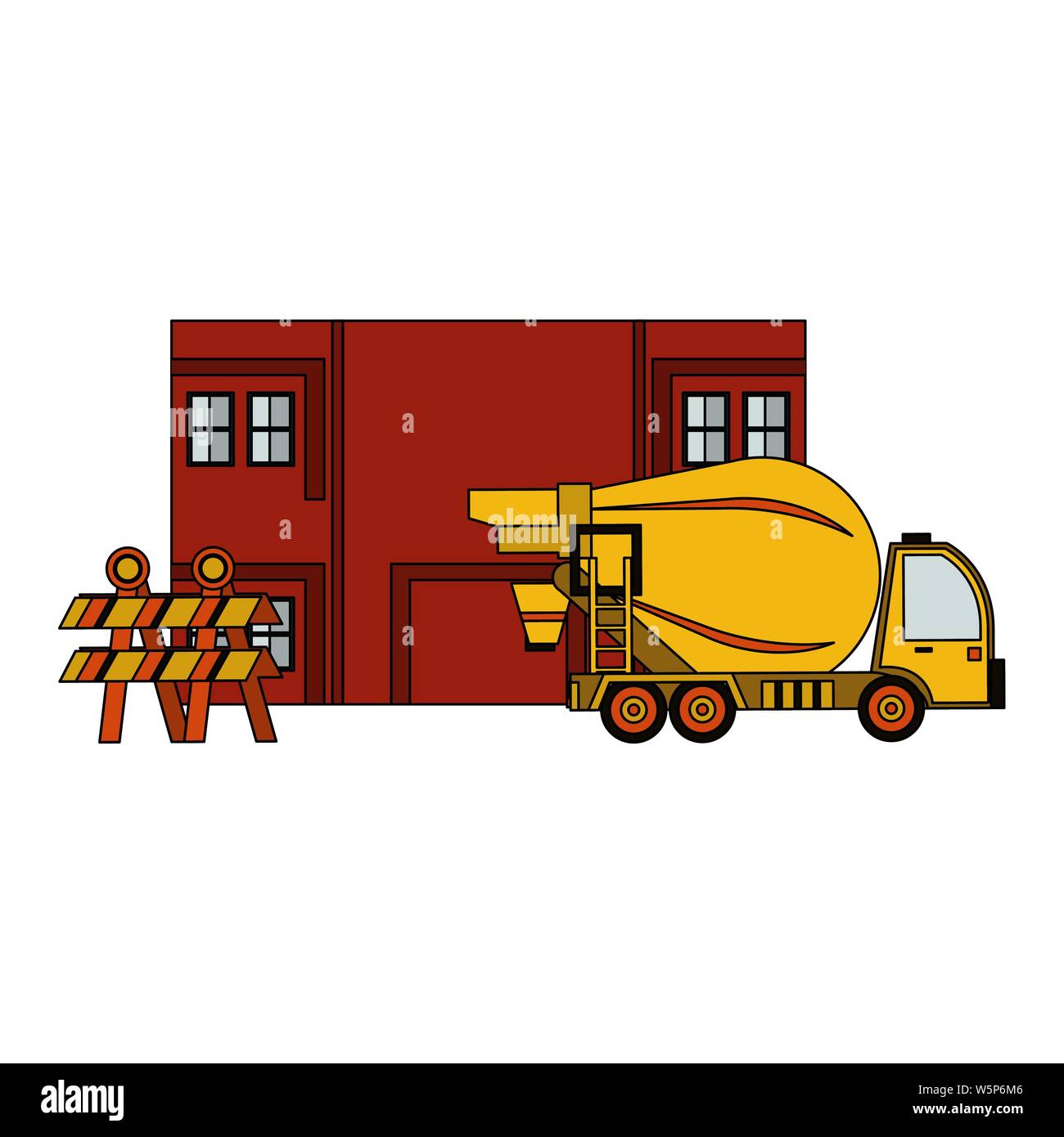 construction architectural engineering work cartoon Stock Vector Image ...