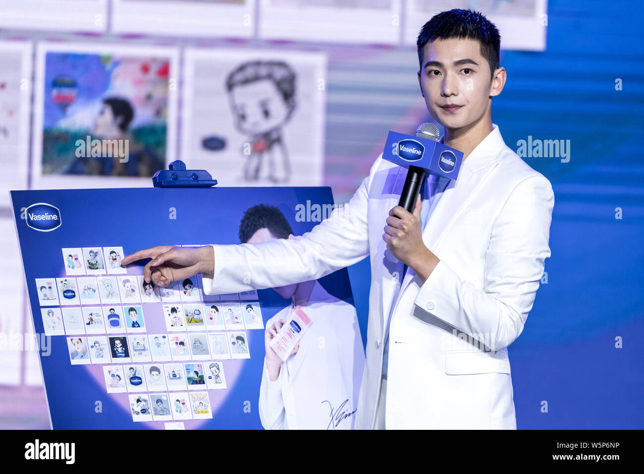 Chinese actor Yang Yang attends a promotional event for Vaseline in ...