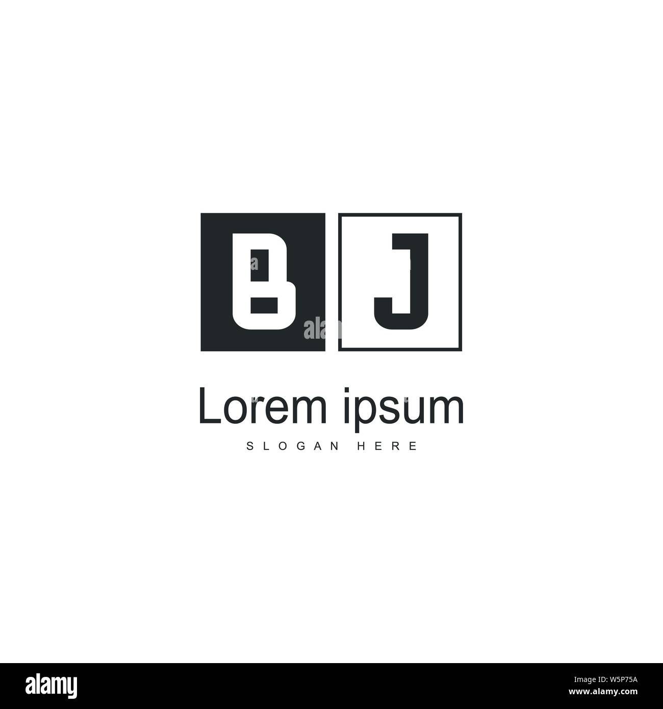 BJ Letter Logo Design. Creative Modern BJ Letters Icon Illustration design Stock Vector Image ...