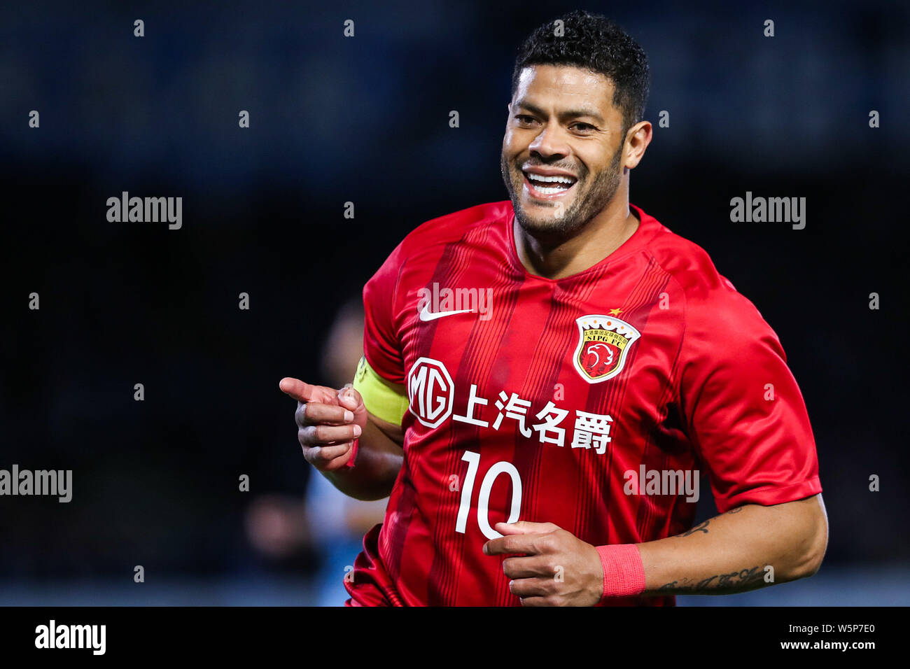 Brazilian football player Givanildo Vieira de Sousa, known as Hulk, of China's Shanghai SIPG ...