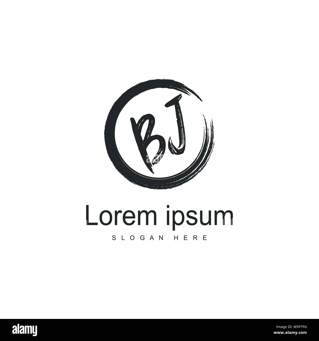 BJ Letter Logo Design. Creative Modern BJ Letters Icon Illustration ...