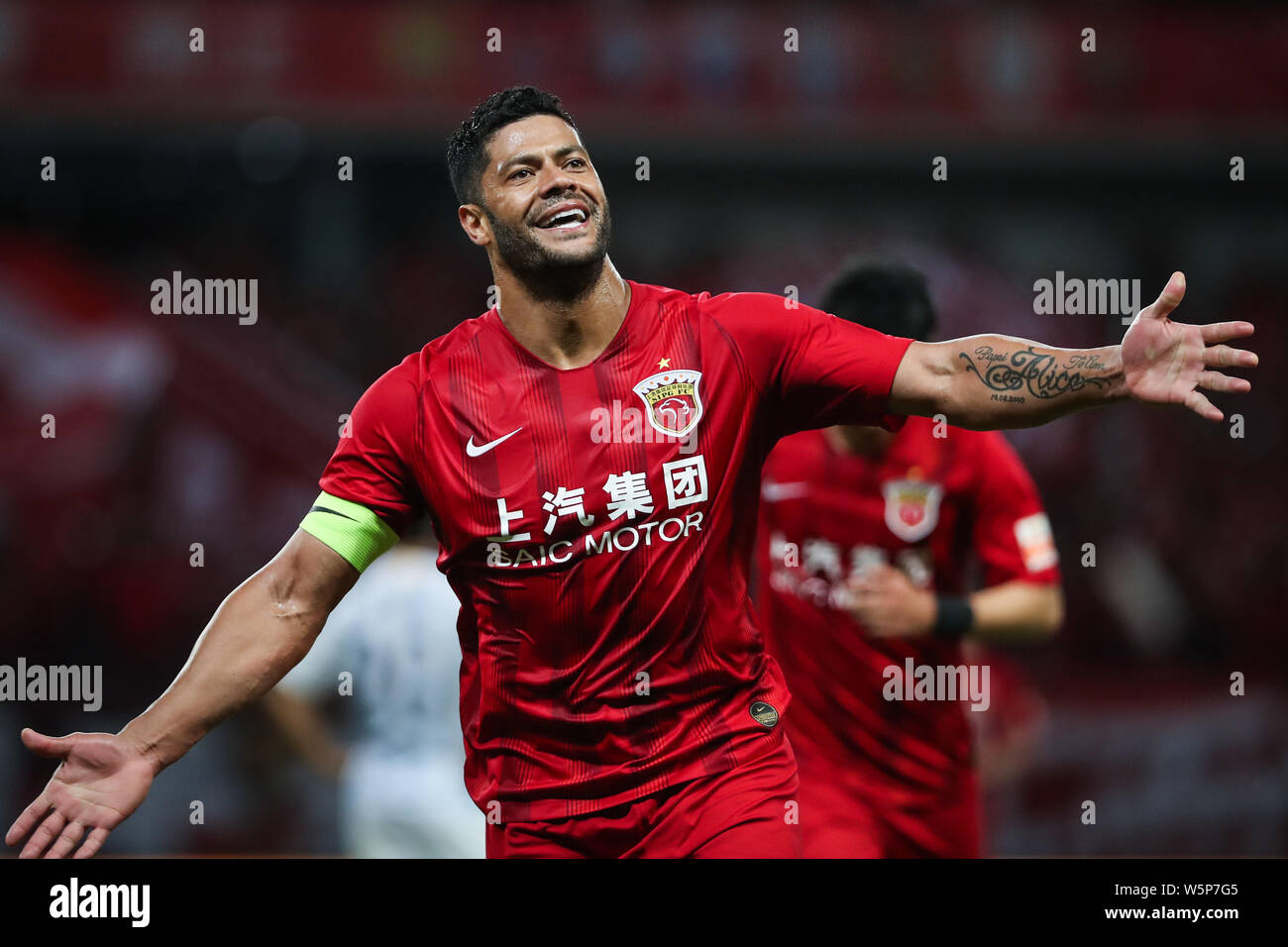Brazilian football player Givanildo Vieira de Sousa, known as Hulk, of Shanghai SIPG F.C ...