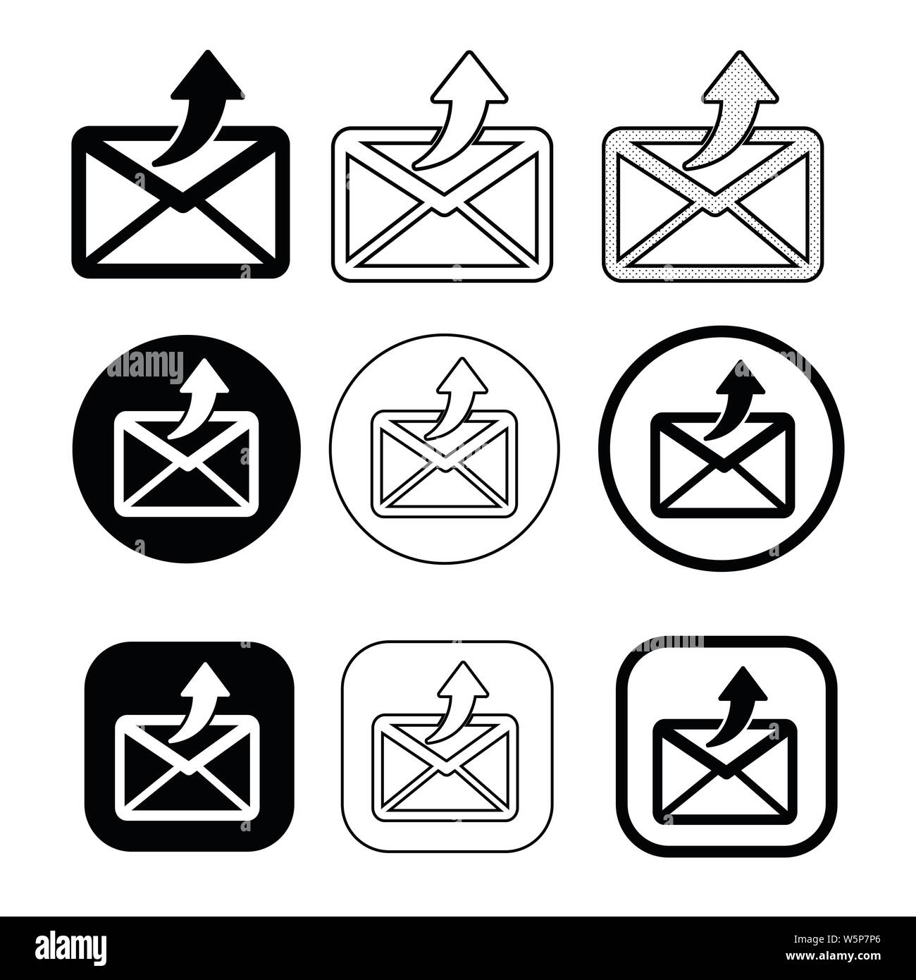 set of simple sign email icon mail symbol Stock Vector Image & Art - Alamy
