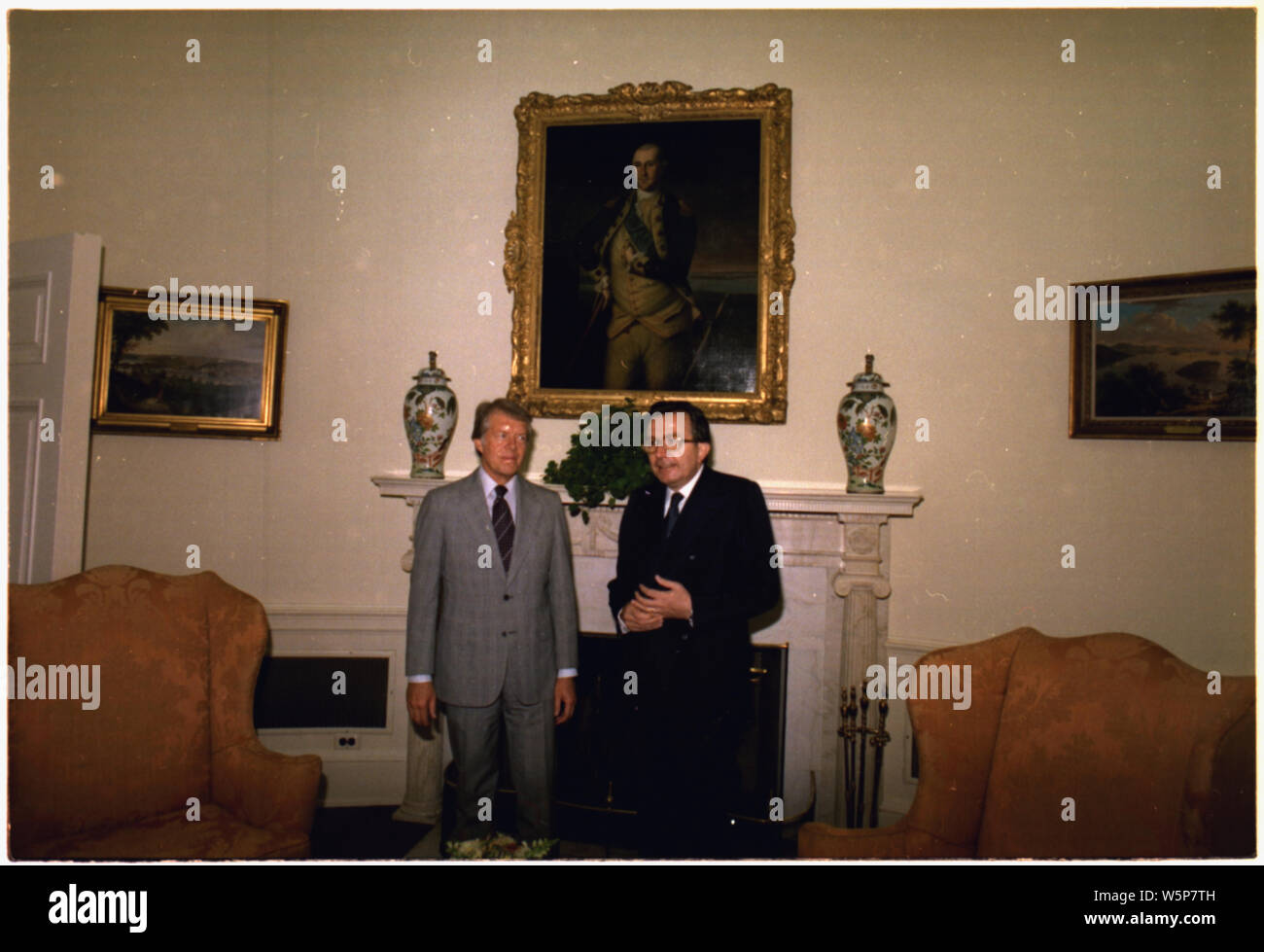 Jimmy Carter and Prime Minister of Italy Giulio Andreotti Stock Photo - Alamy