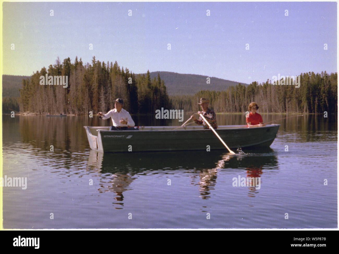 Jimmy Carter and Rosalynn Carter fishing Stock Photo - Alamy