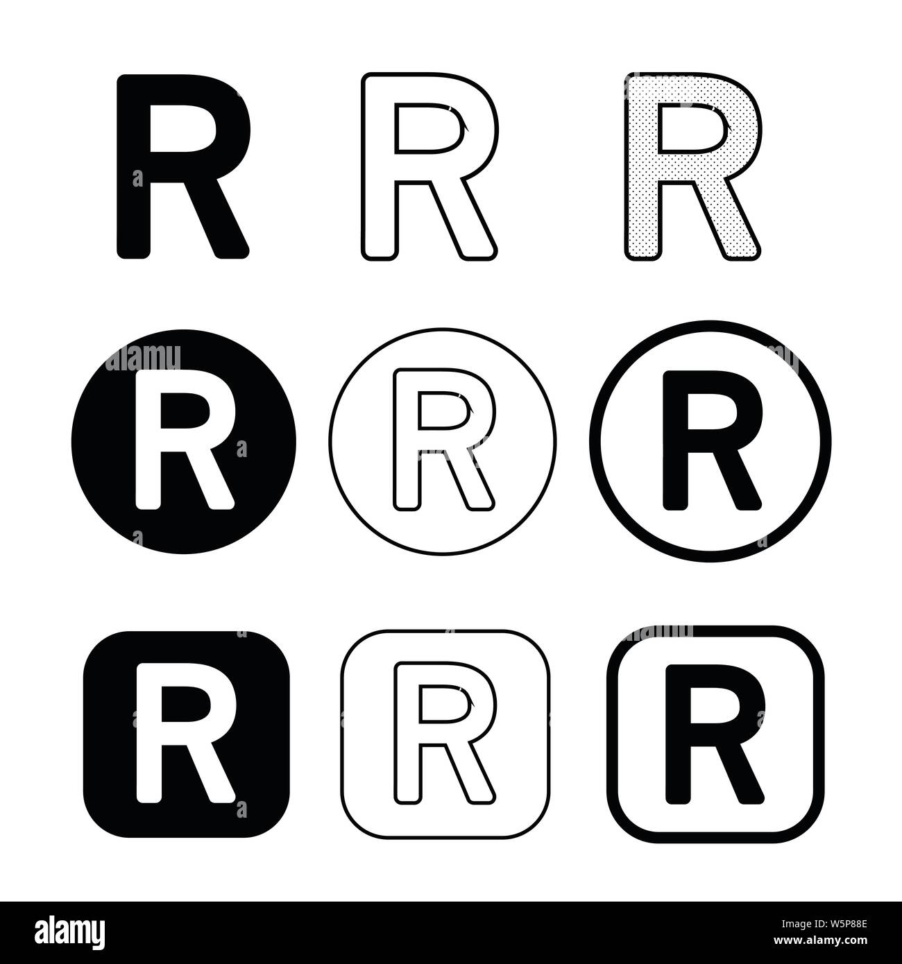 Registered Trademark icon symbol sign Stock Vector Image & Art - Alamy