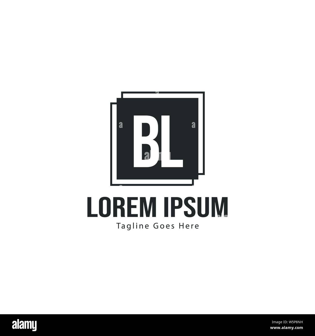 BL Letter Logo Design. Creative Modern BL Letters Icon Illustration ...