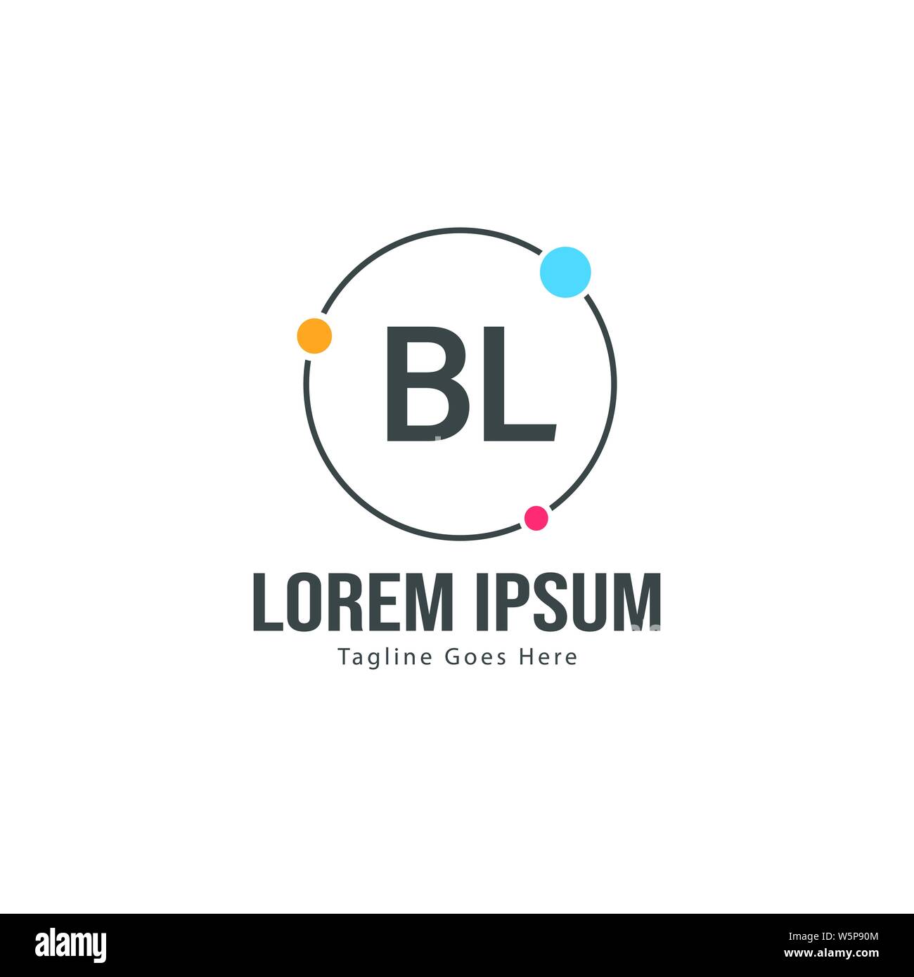 BL Letter Logo Design. Creative Modern BL Letters Icon Illustration ...