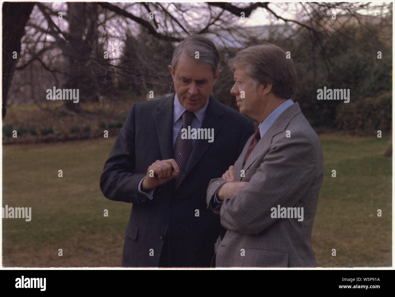 Jimmy Carter and Secretary of State Cyrus Vance Stock Photo - Alamy