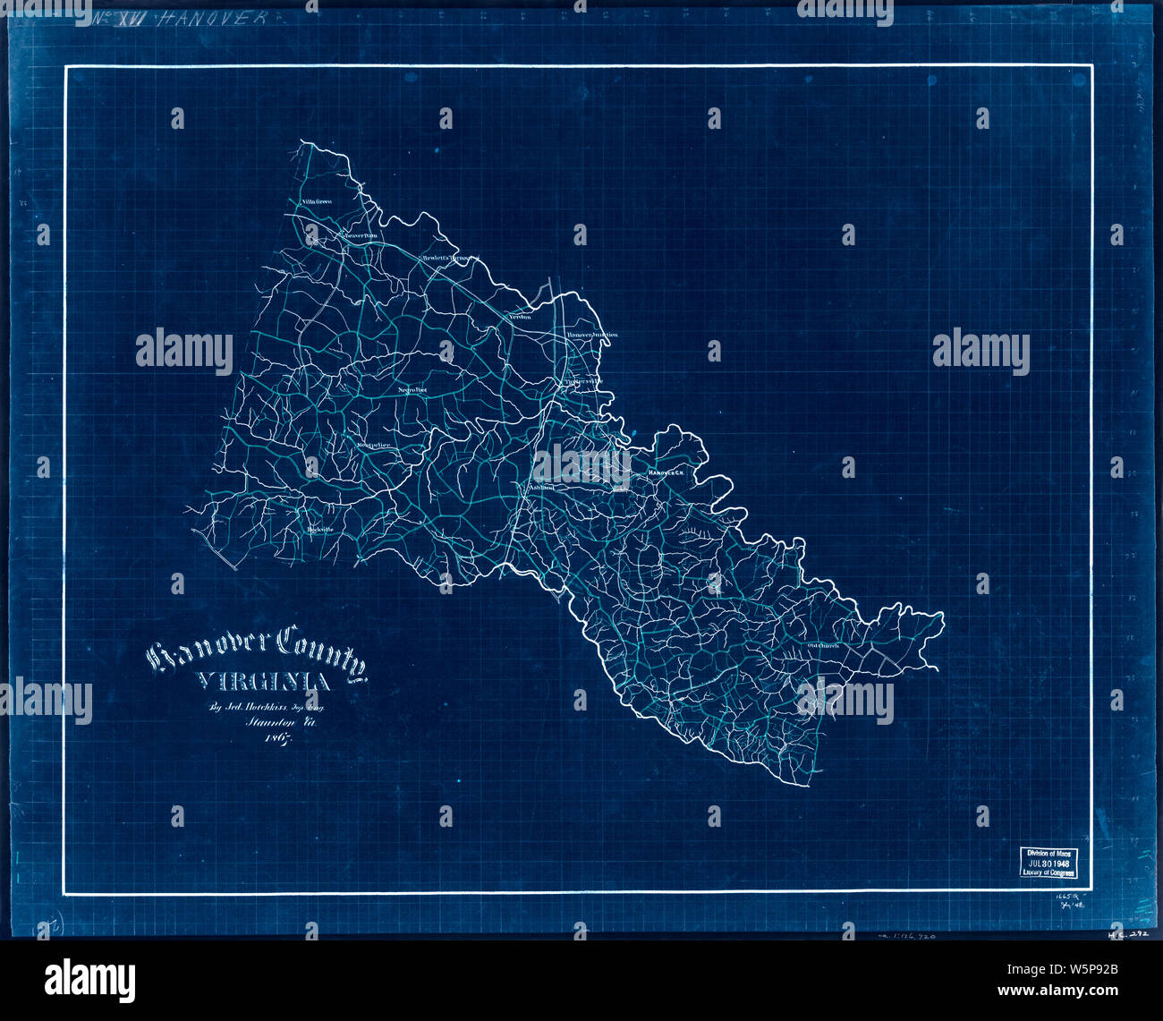 Hanover virginia map hi-res stock photography and images - Alamy