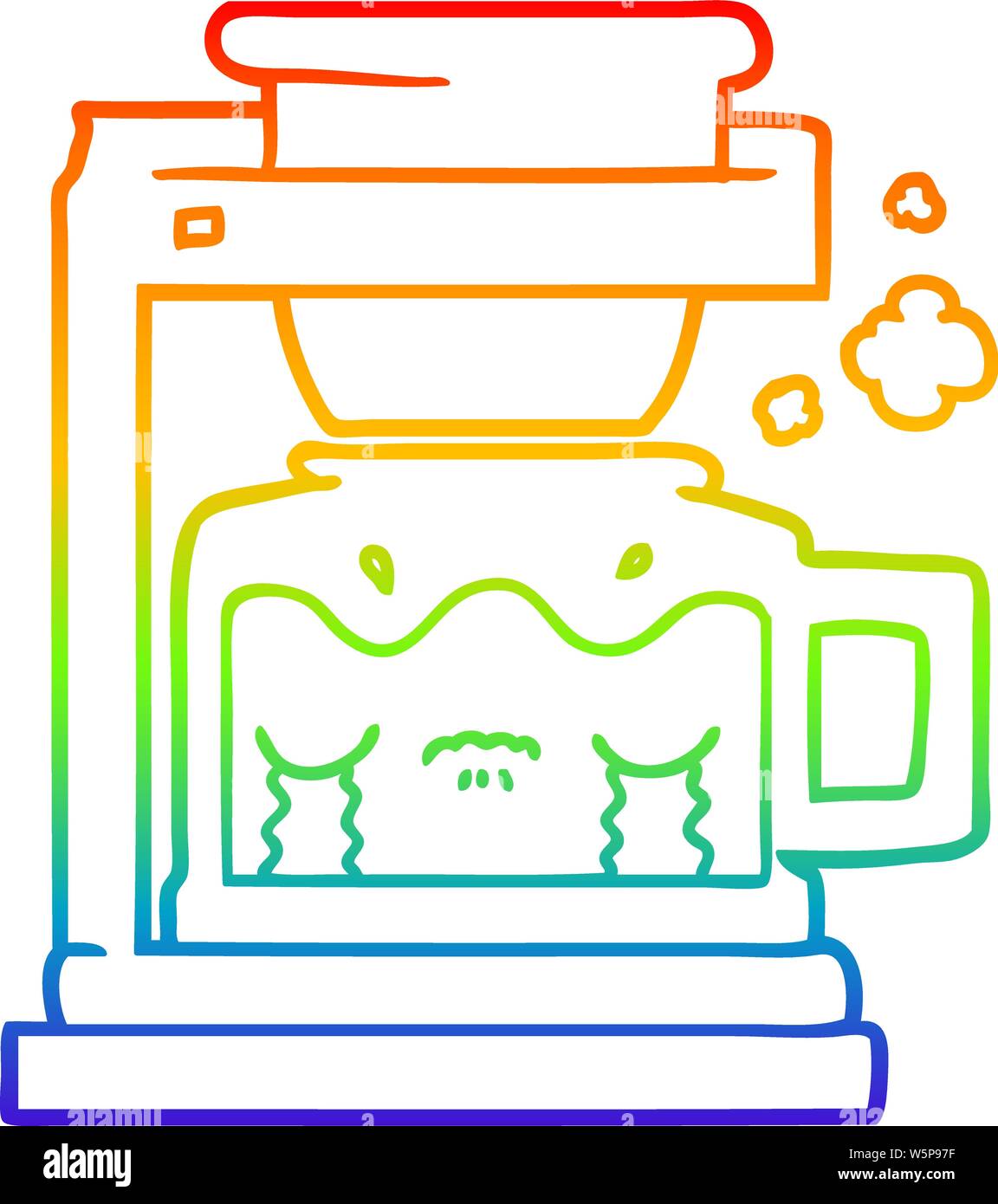 Freehand drawn cartoon coffee filter hi-res stock photography and ...