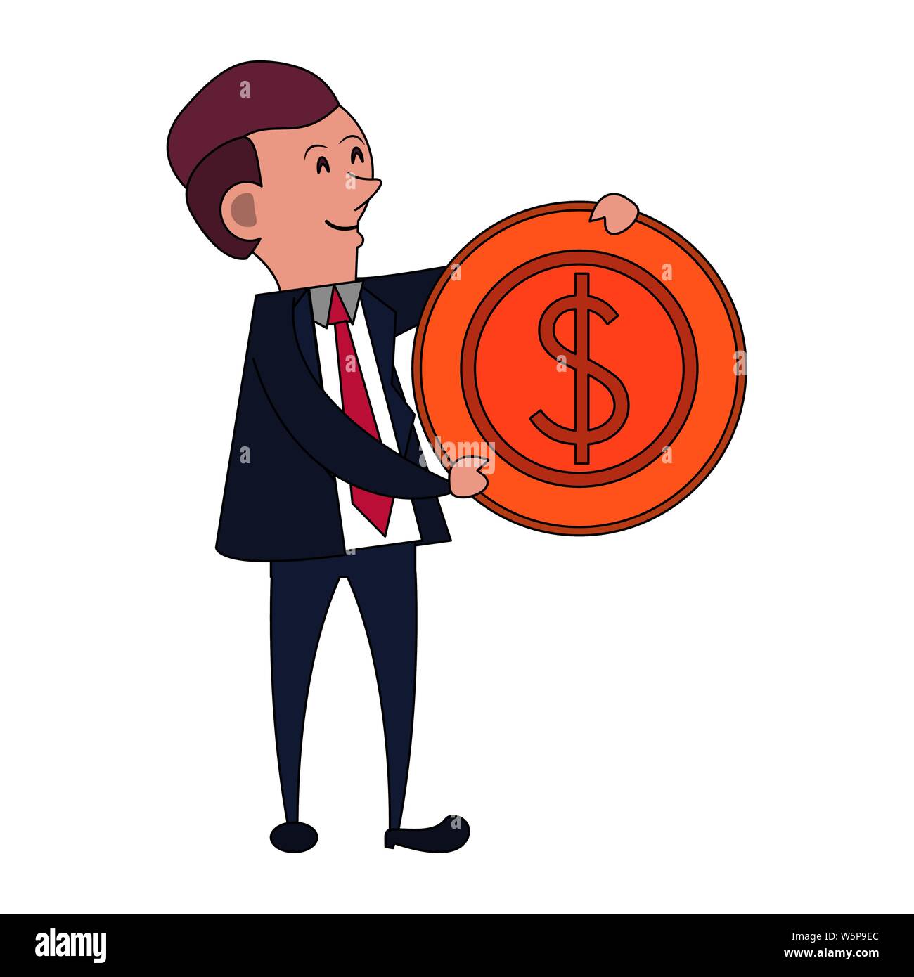 saving money finance banking cartoon Stock Vector Image & Art - Alamy