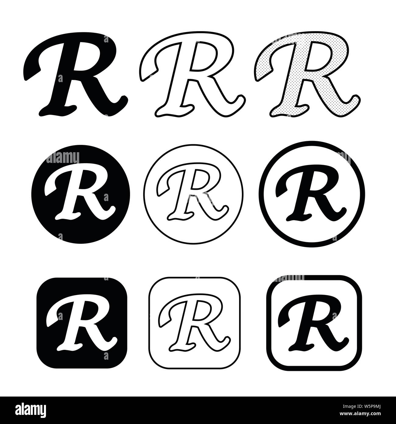 Registered Trademark icon symbol sign Stock Vector Image & Art - Alamy