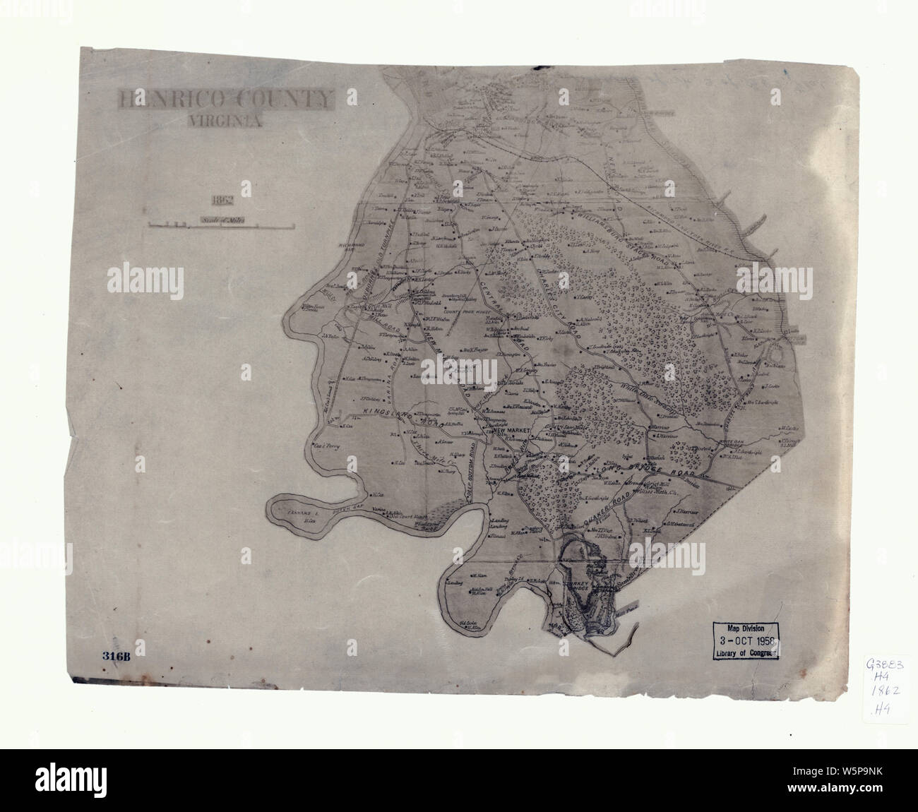 Henrico county map hi-res stock photography and images - Alamy