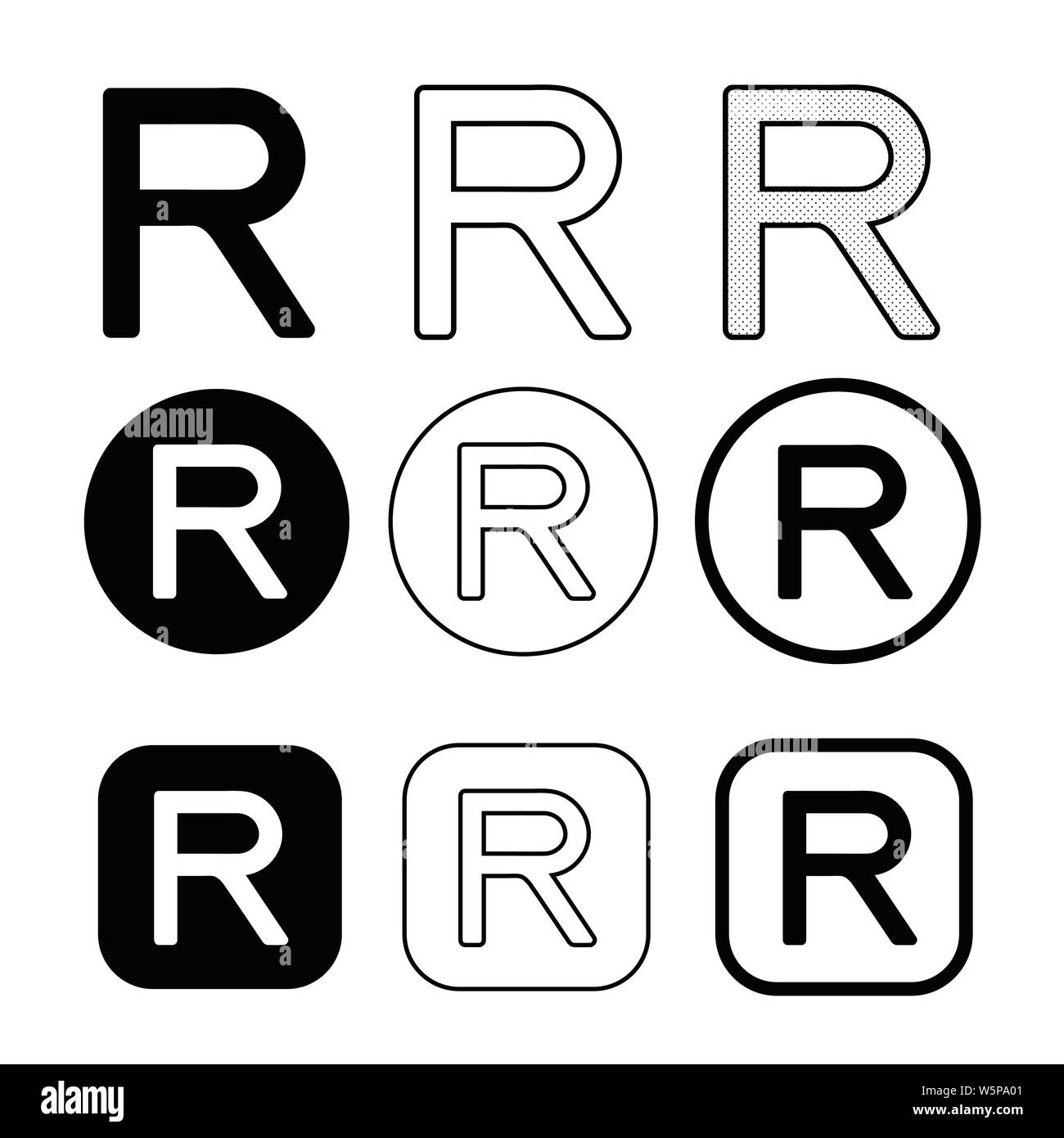 Registered Trademark icon symbol sign Stock Vector Image & Art - Alamy