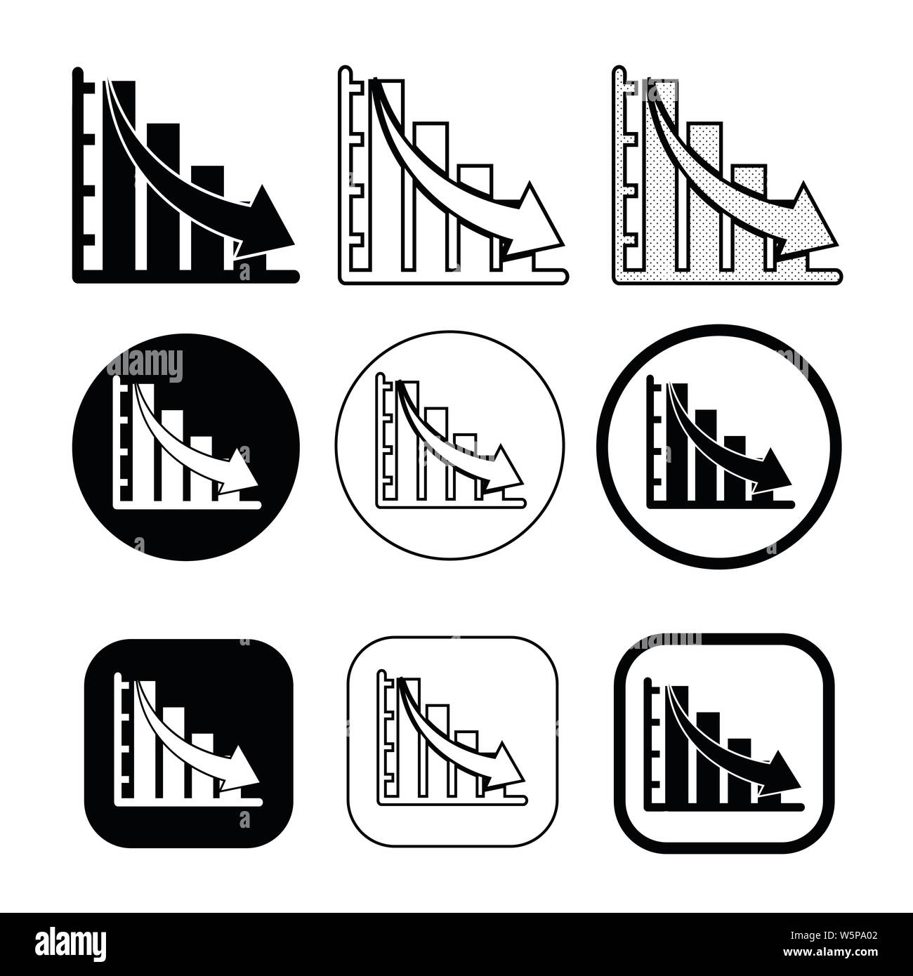 Simple set of diagram and graph icon Stock Vector Image & Art - Alamy
