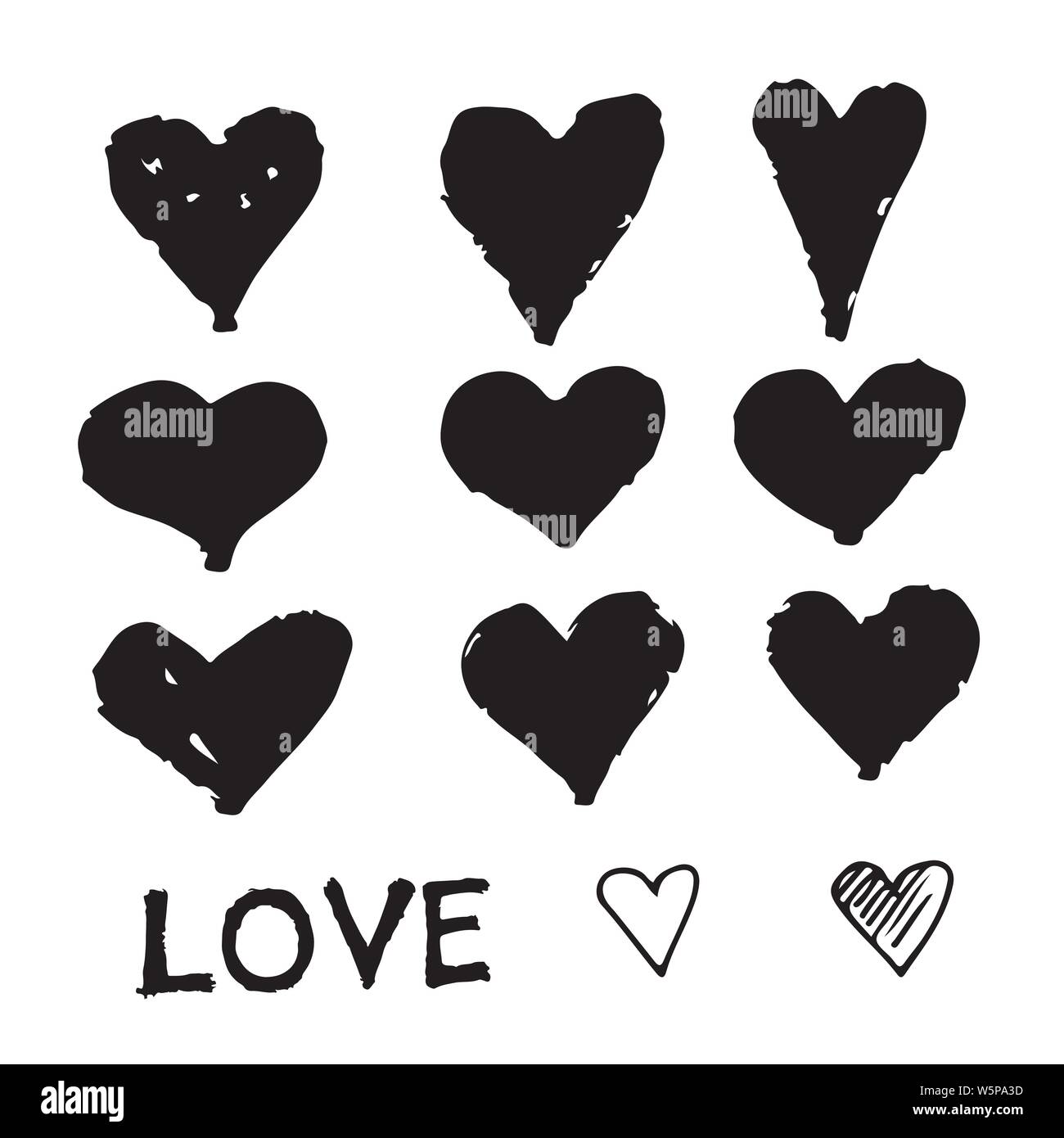 Heart hand draw icon design Stock Vector Image & Art - Alamy